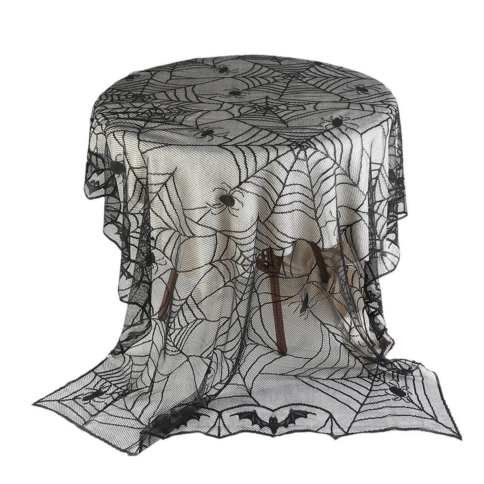 Fridja Black Lace Overlay Tabletop Collection Gothic Halloween Decor ...