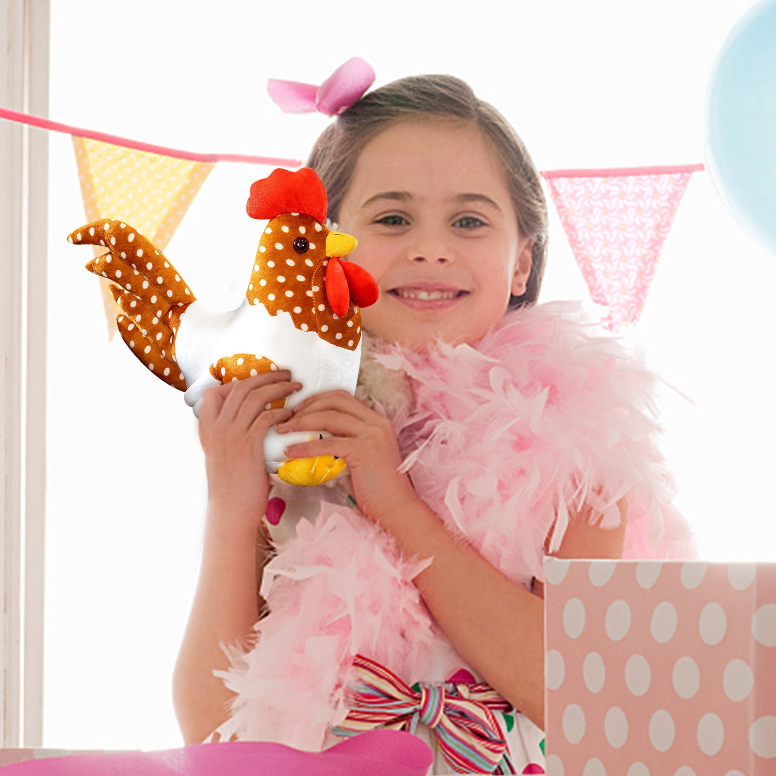 Fridja Chicken & Cocky Rooster, Multicolor, Stuffed Toy Cute Anime ...