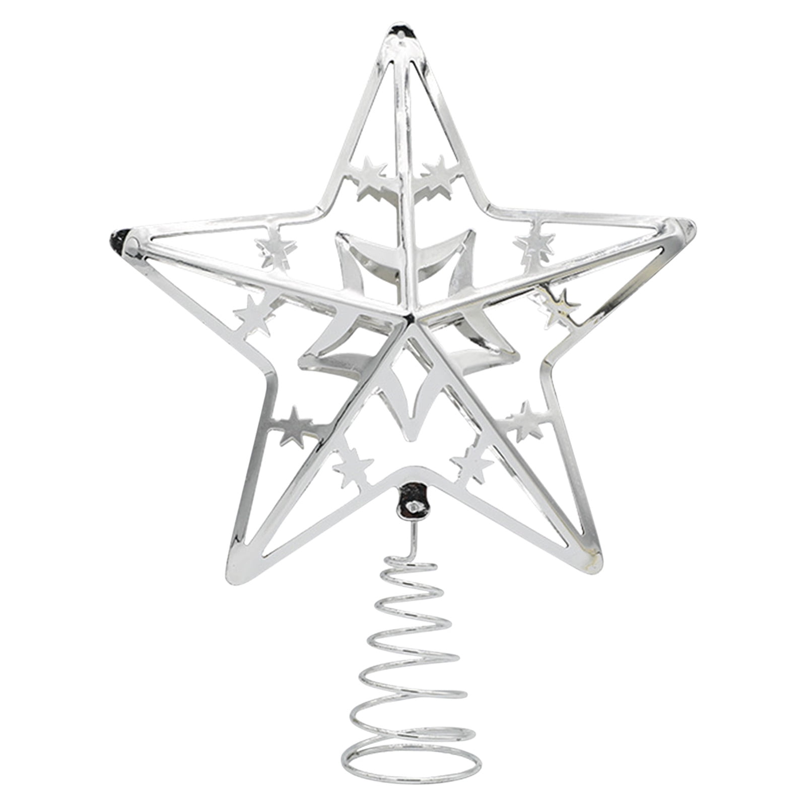 Fridja Christmas Tree Topper Hollow Star Tin Christmas Tree Decoration ...