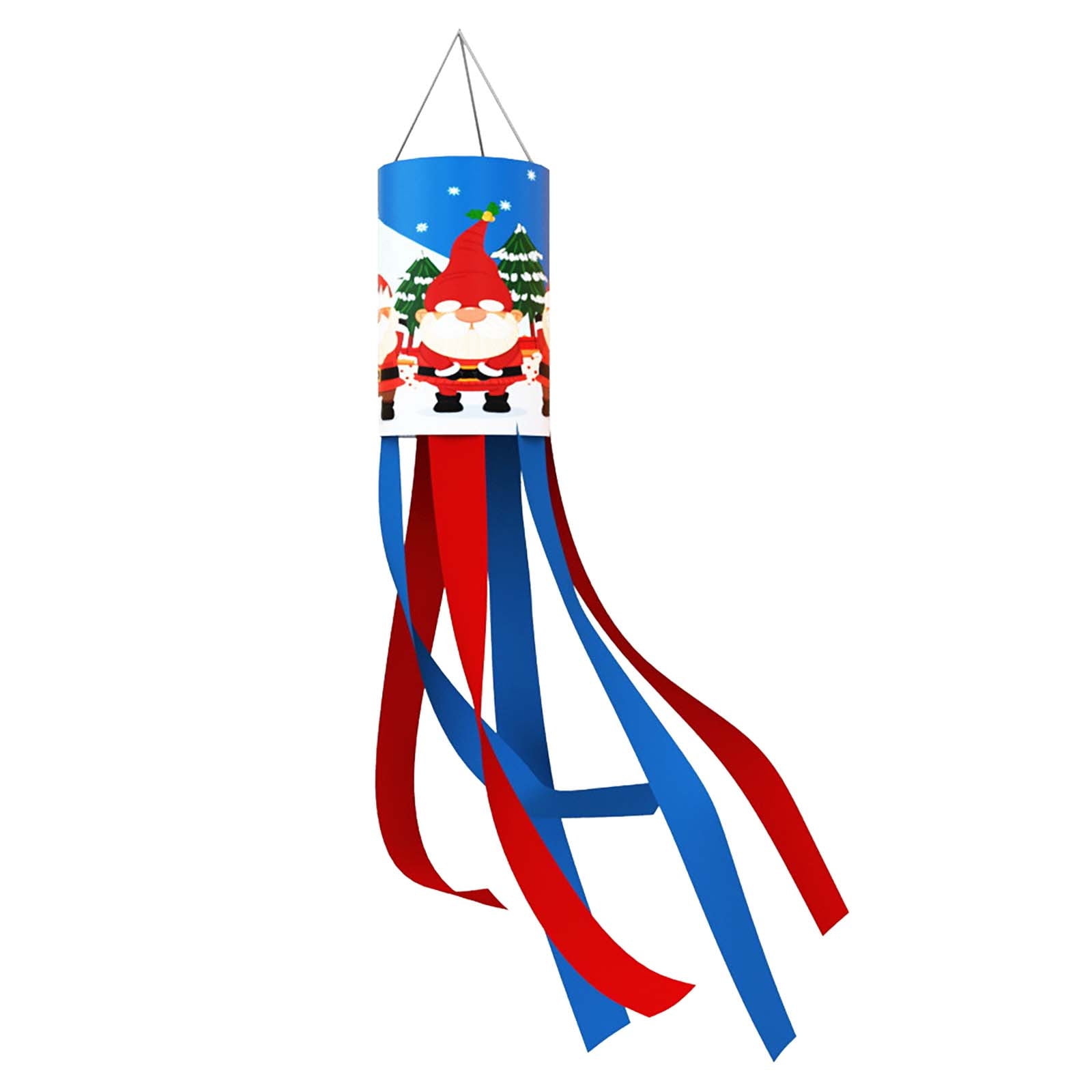 Fridja Christmas Windsock Flag Christmas Windpipe Flag Courtyard Garden ...