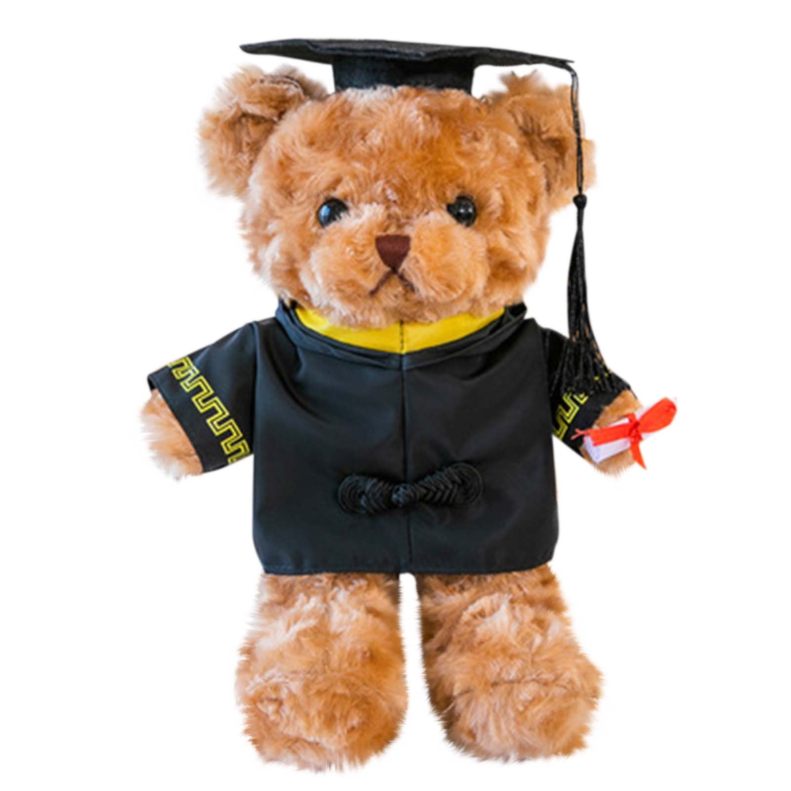Fridja Class Of Graduation Plush Stuffed -Bear In Black Cap, 11.8 ...