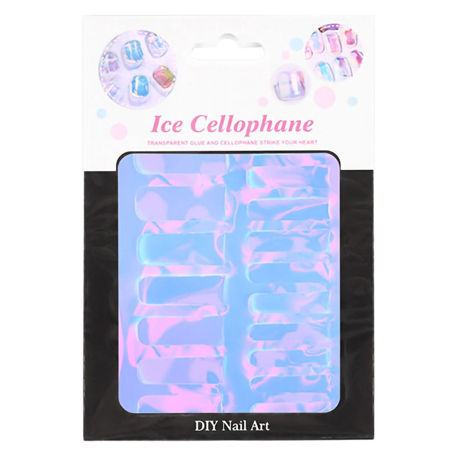 Fridja Color Transfer Paper Transparent Candy Paper Finished Model Nail ...