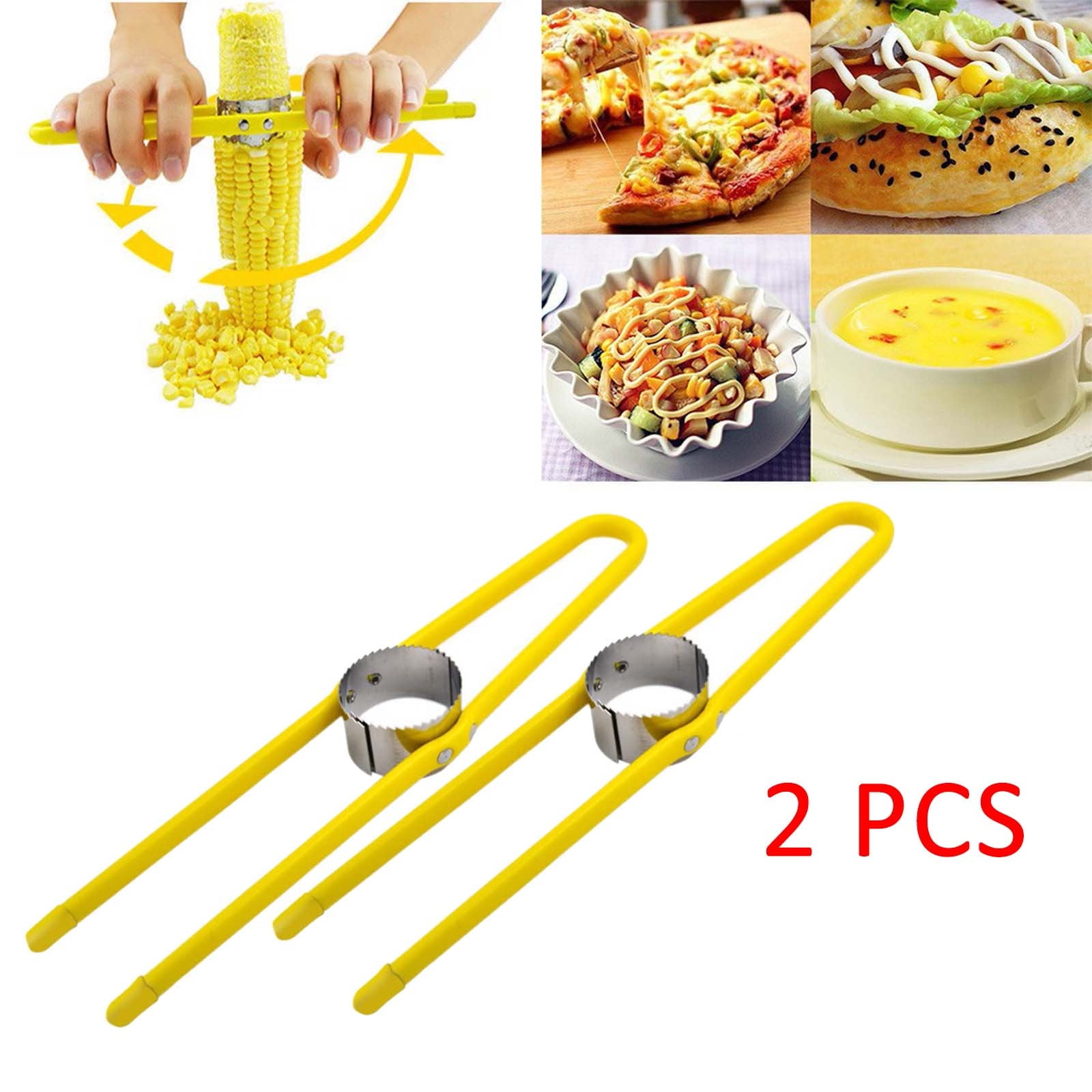 Fridja Stainless Steel Corn Cutter, Easy to Operate, Clean, Reusable ...