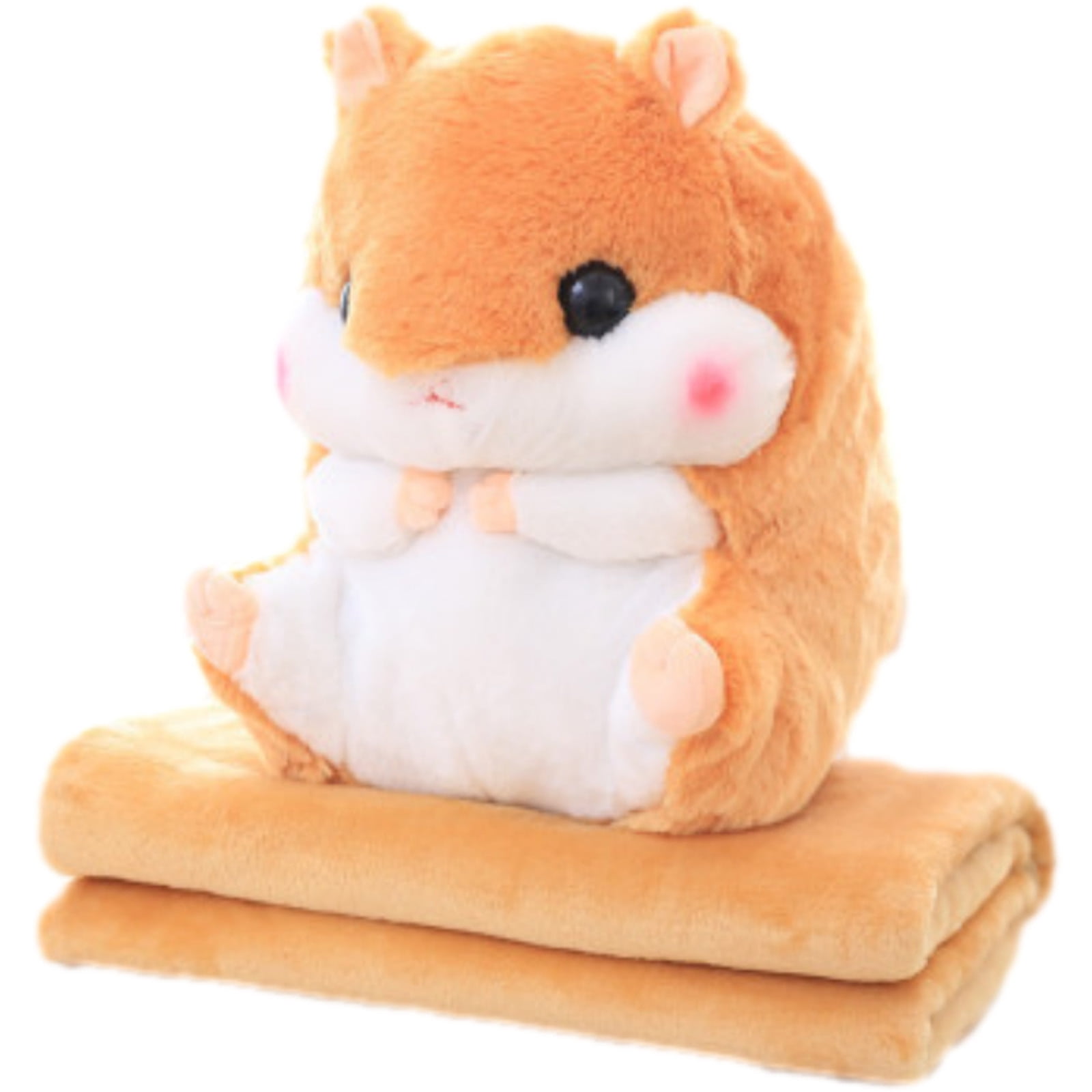 Fridja Cute Plush Hamster Throw Pillow ,Cartoon Stuffed Animal Toys ...