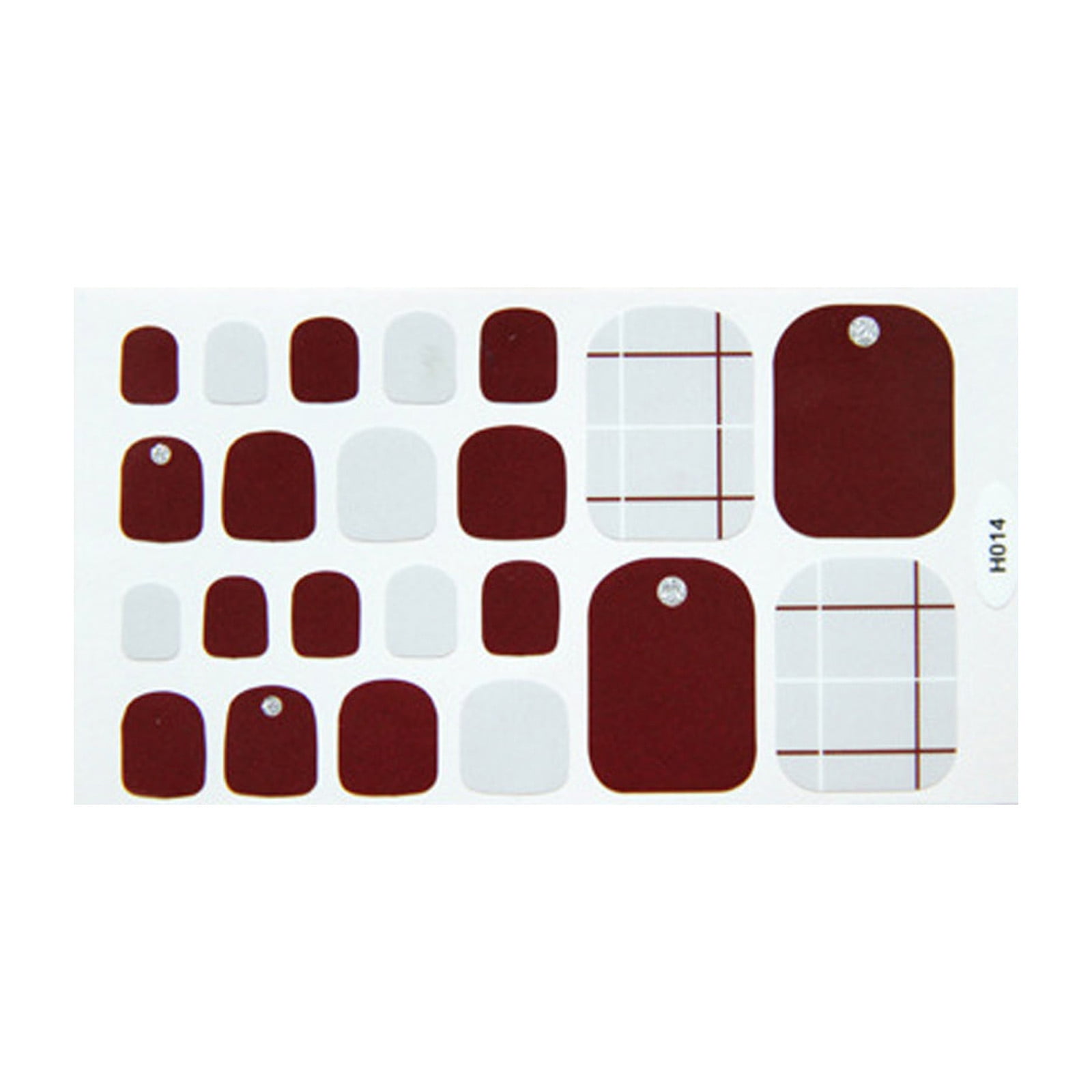 Fridja Foot Stickers Foot Nail Stickers Waterproof For Female DIY Nail ...