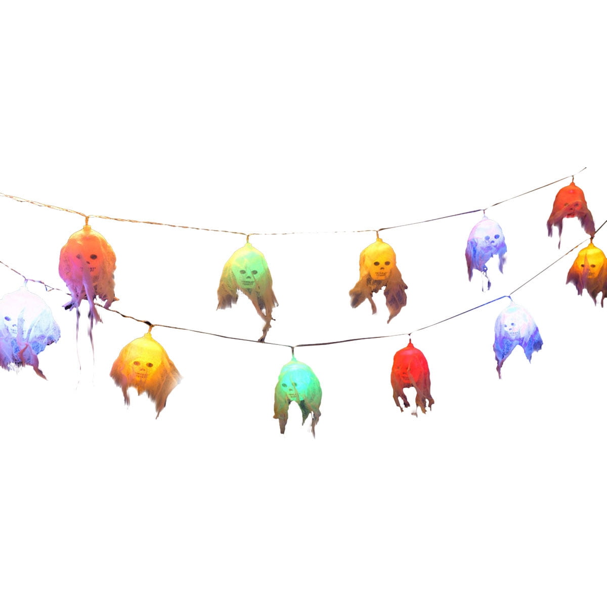 Fridja Halloween Decoration 1.5m 10led Light String Ghost Skeleton ...