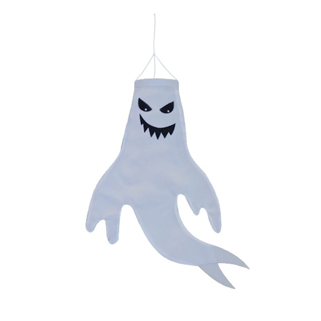 Fridja Halloween Decoration Windpipe Ghost Flag Polyester Ghost Flag ...