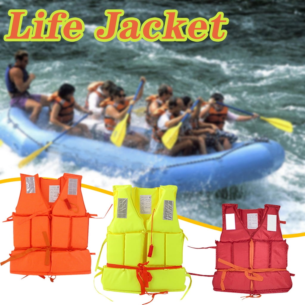 Fridja Adult Inflatable Life Jacket, Polyester Oxford Cloth/EPE Orange ...