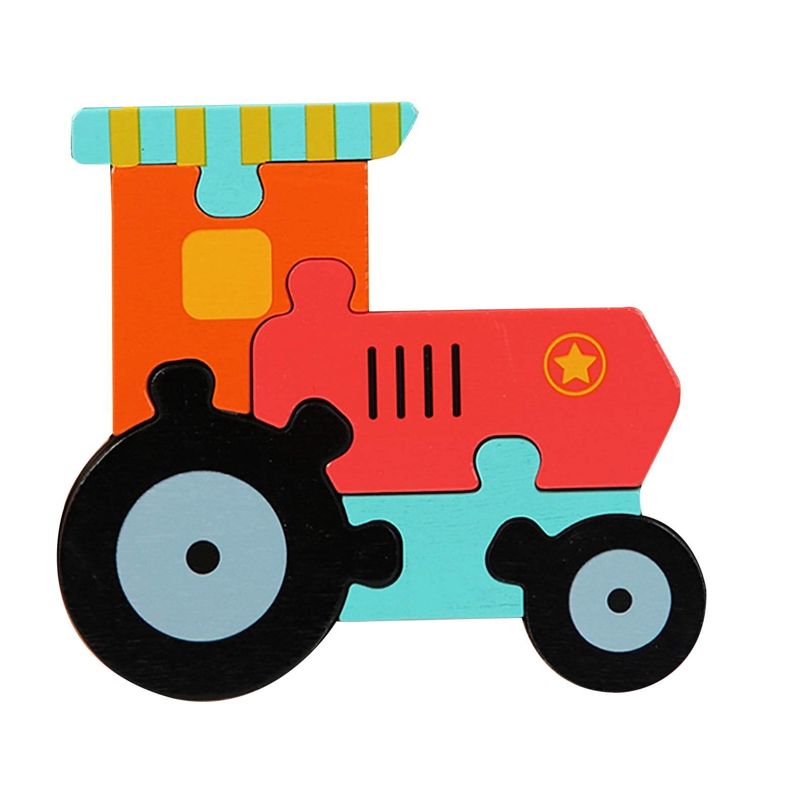 Fridja Intellectual Development Training Kids Geometric Puzzle Matching ...