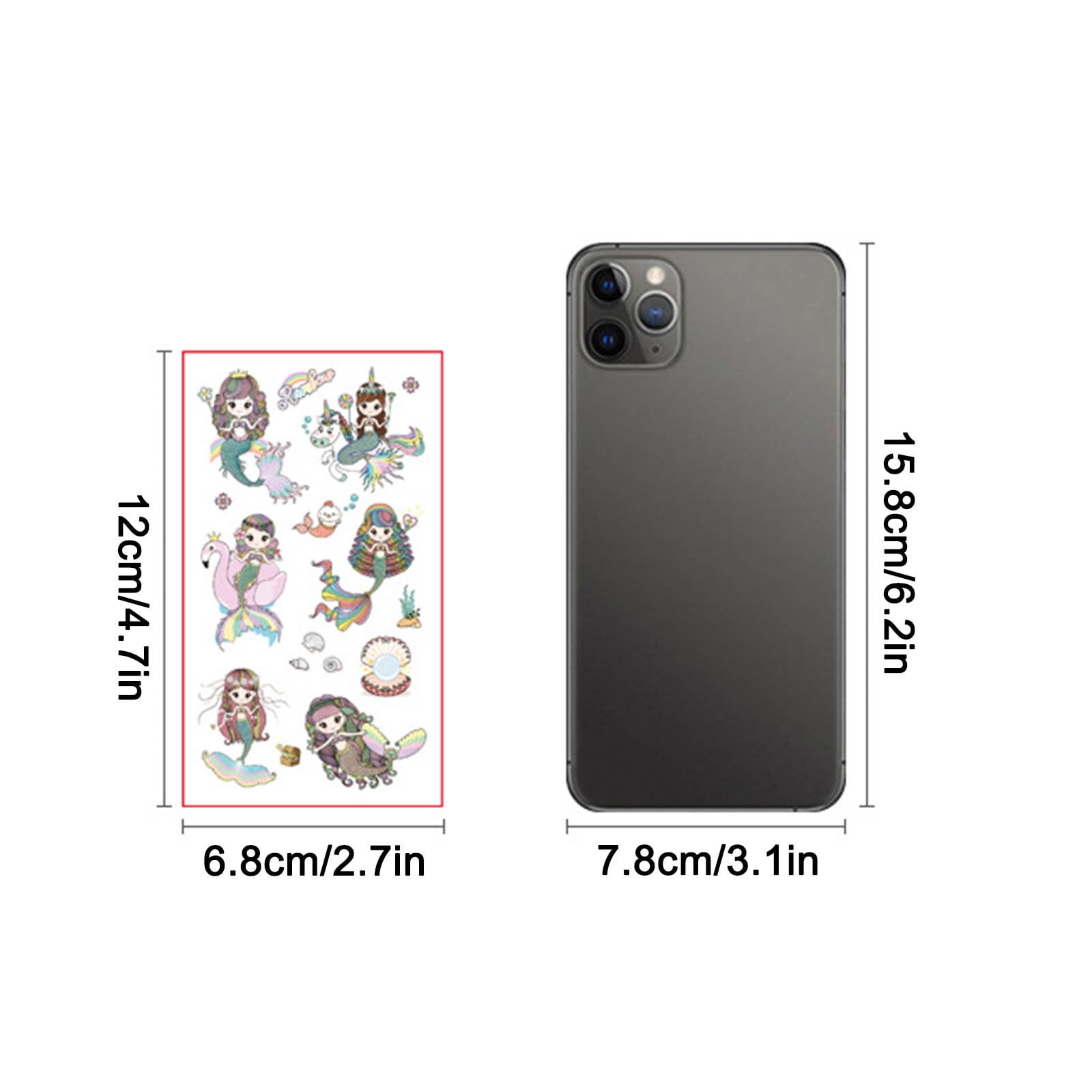 Fridja Kids Cartoon Tattoo Sticker Set Waterproof Cute Watch Animal ...