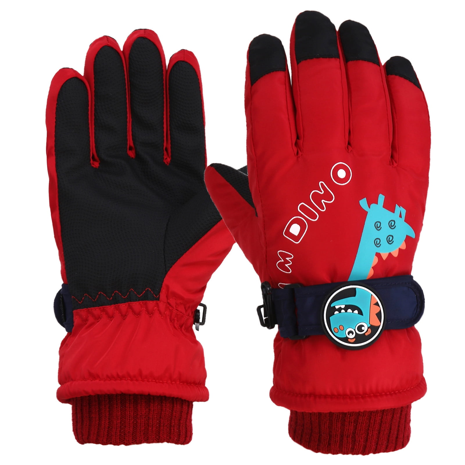 Fridja Kids Winter Gloves Waterproof Snow Ski Gloves Warm Unisex Gloves ...