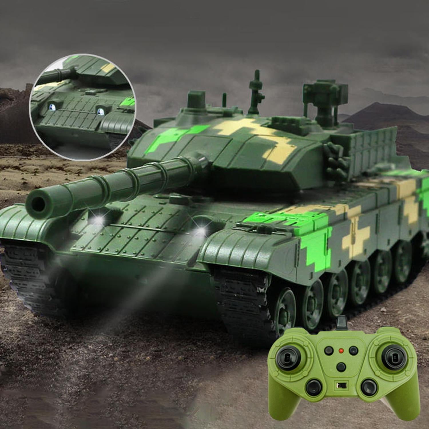 Fridja Large Remote Control Tank RC T99 Abrams Army Tank Toy with Camouflage Body RC Milirtary ...