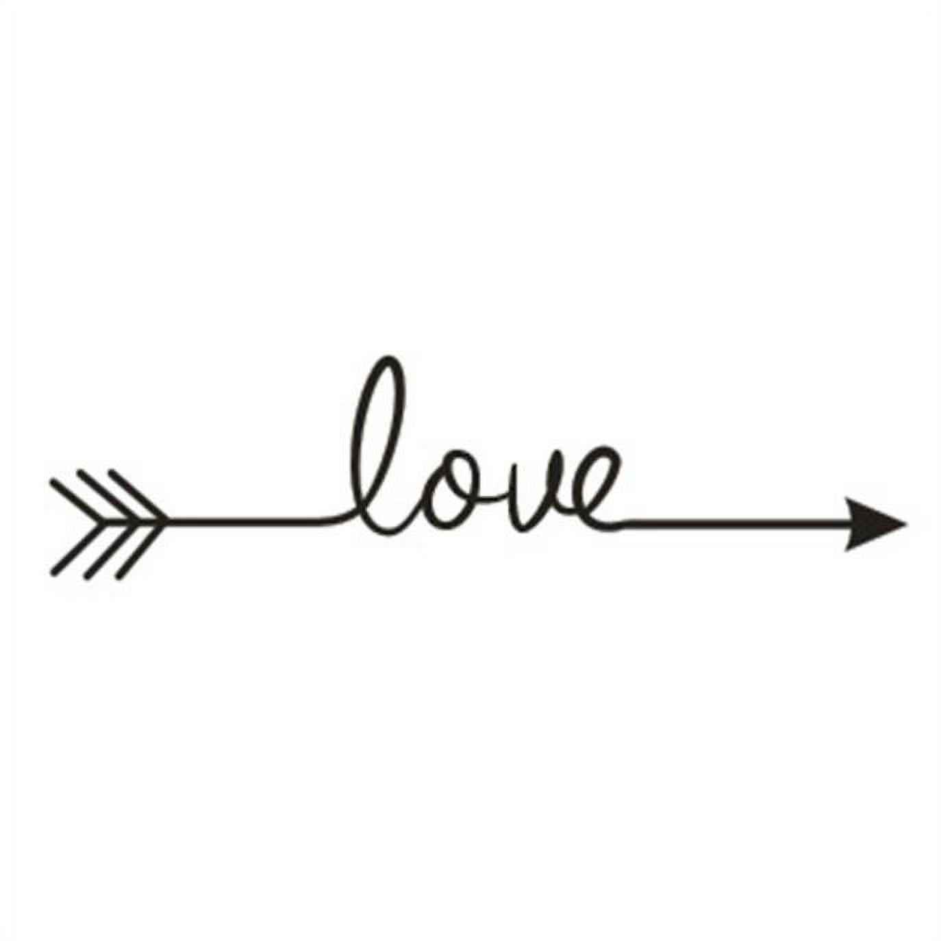 Fridja Love Arrow Decal Living Room Bedroom Vinyl Carving Wall Decal ...
