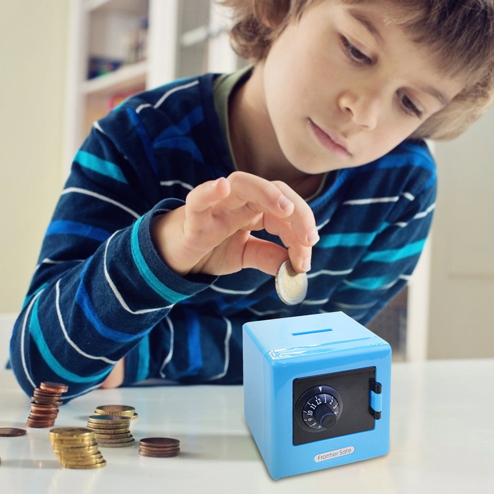 Fridja Mini Money Box Plastic Coin Savings Educational Toy for Kids ...