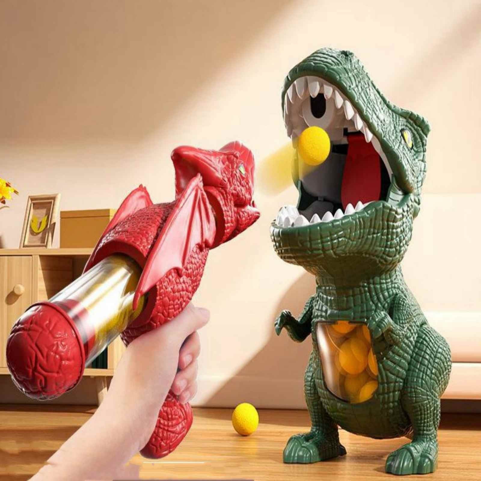 Fridja Movable Dinosaur Shooting Toys, Tyrannosaurus Target with Water ...