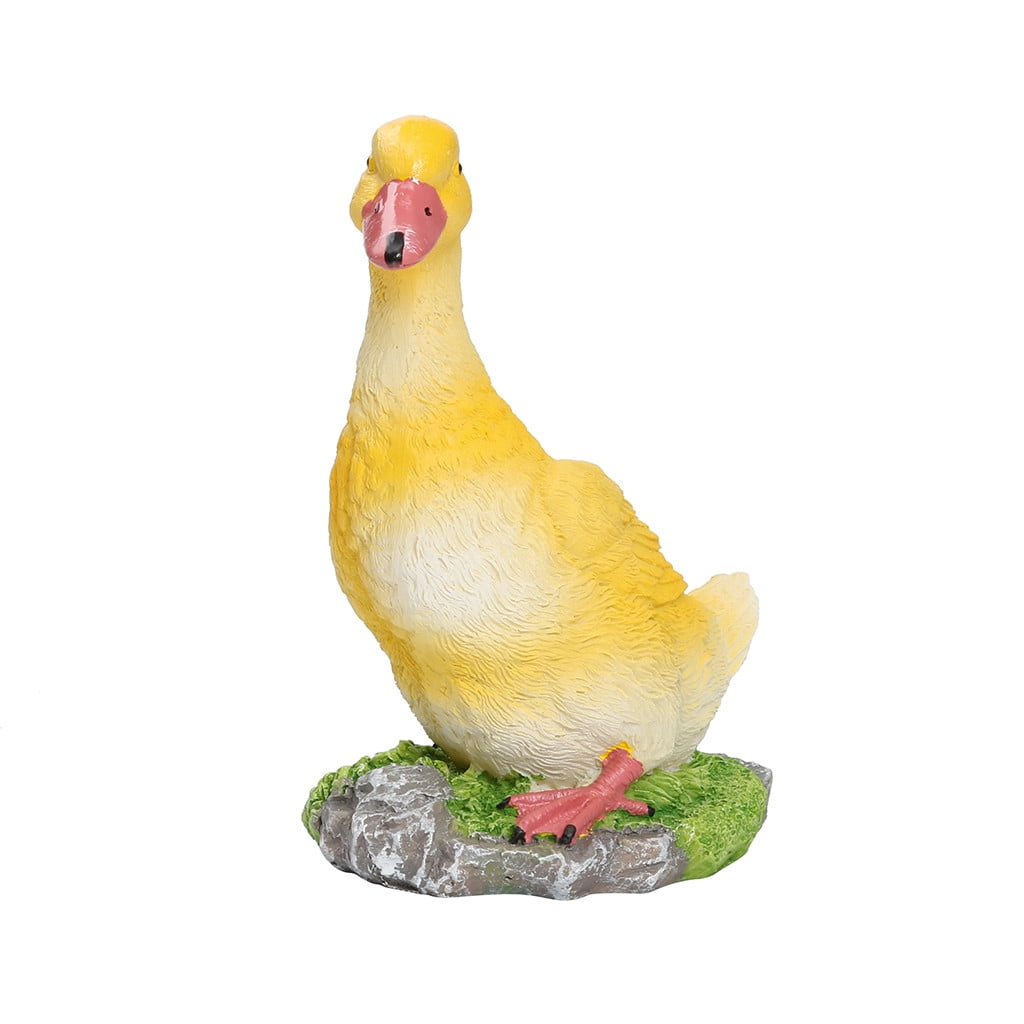 Fridja Simulation Duck figeuine, Resin Artificial Duck Decor, Animal ...