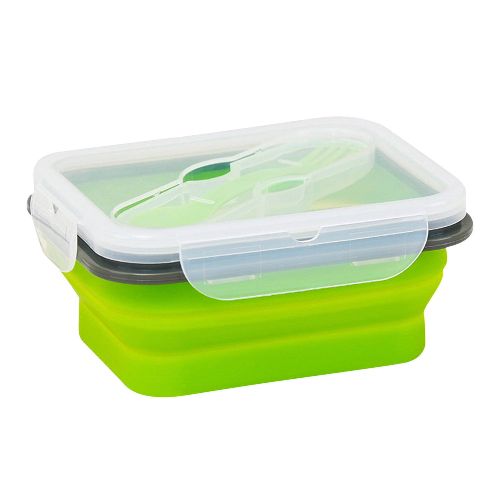 Fridja Single Foldable Silicone Storage Box Microwave Lunch Box Outdoor ...