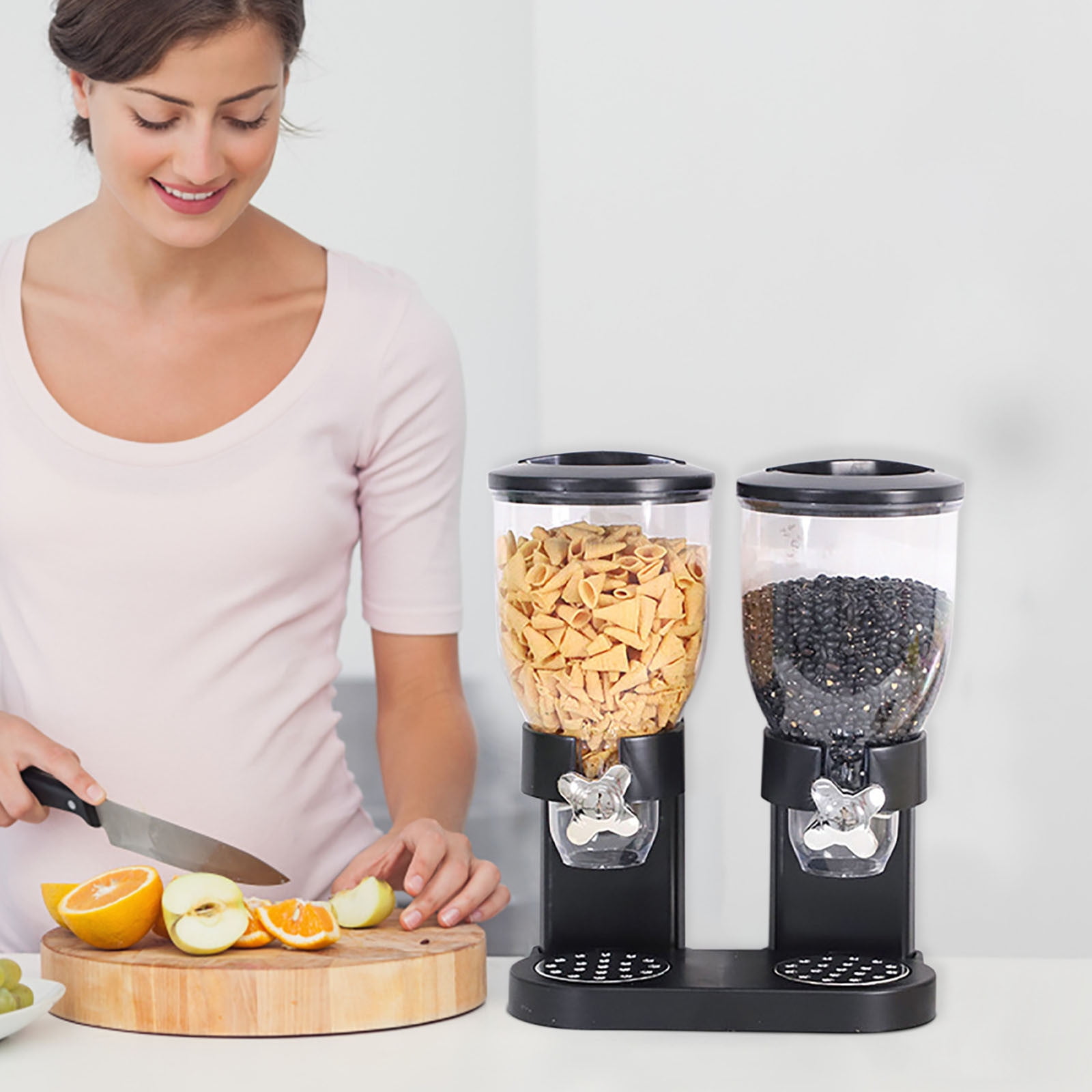 Fridja Countertop Triple Barrel Cereal Machine - Breakfast Grain ...