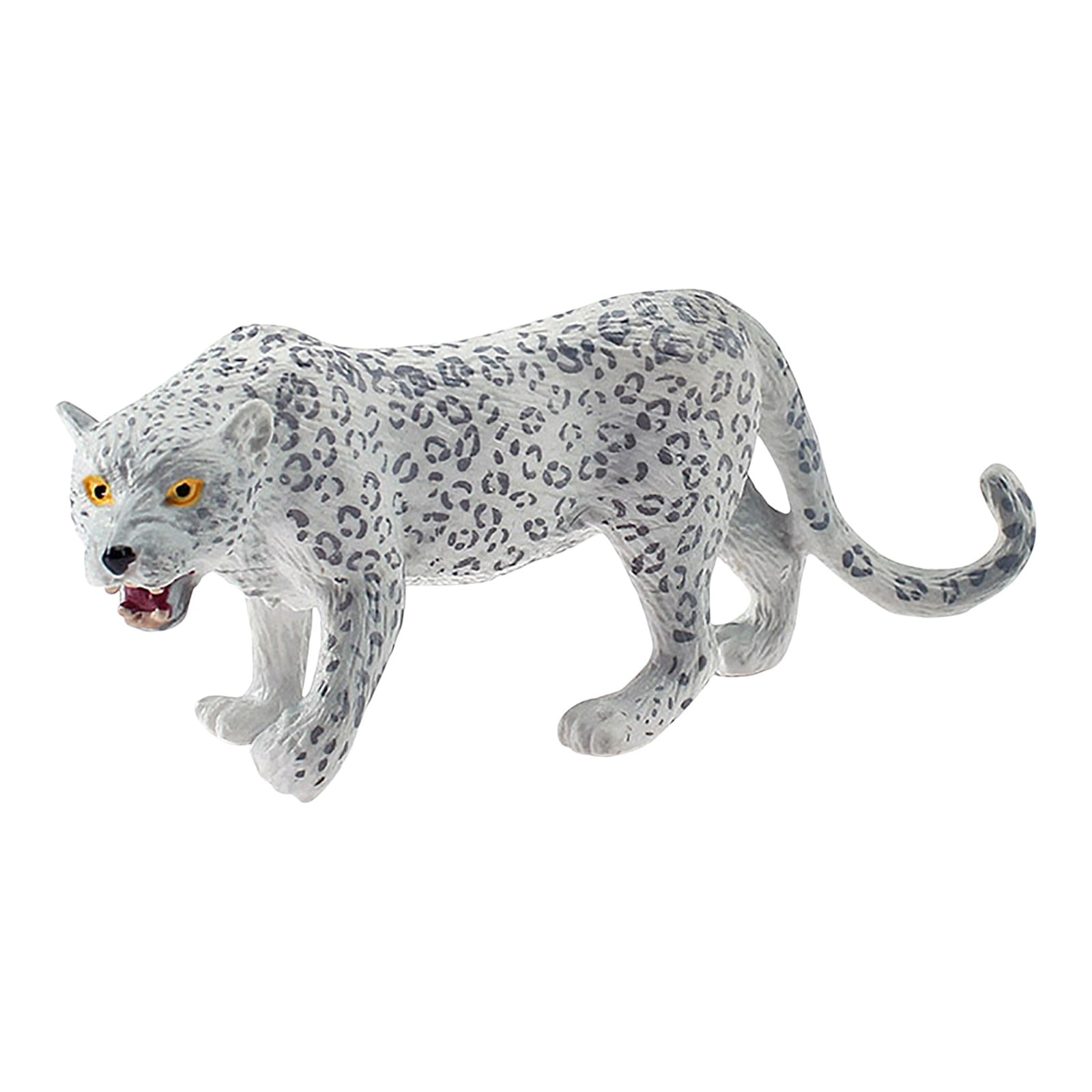 Fridja Snow Leopard Figurine Realistic Hand Painted White Leopard ...