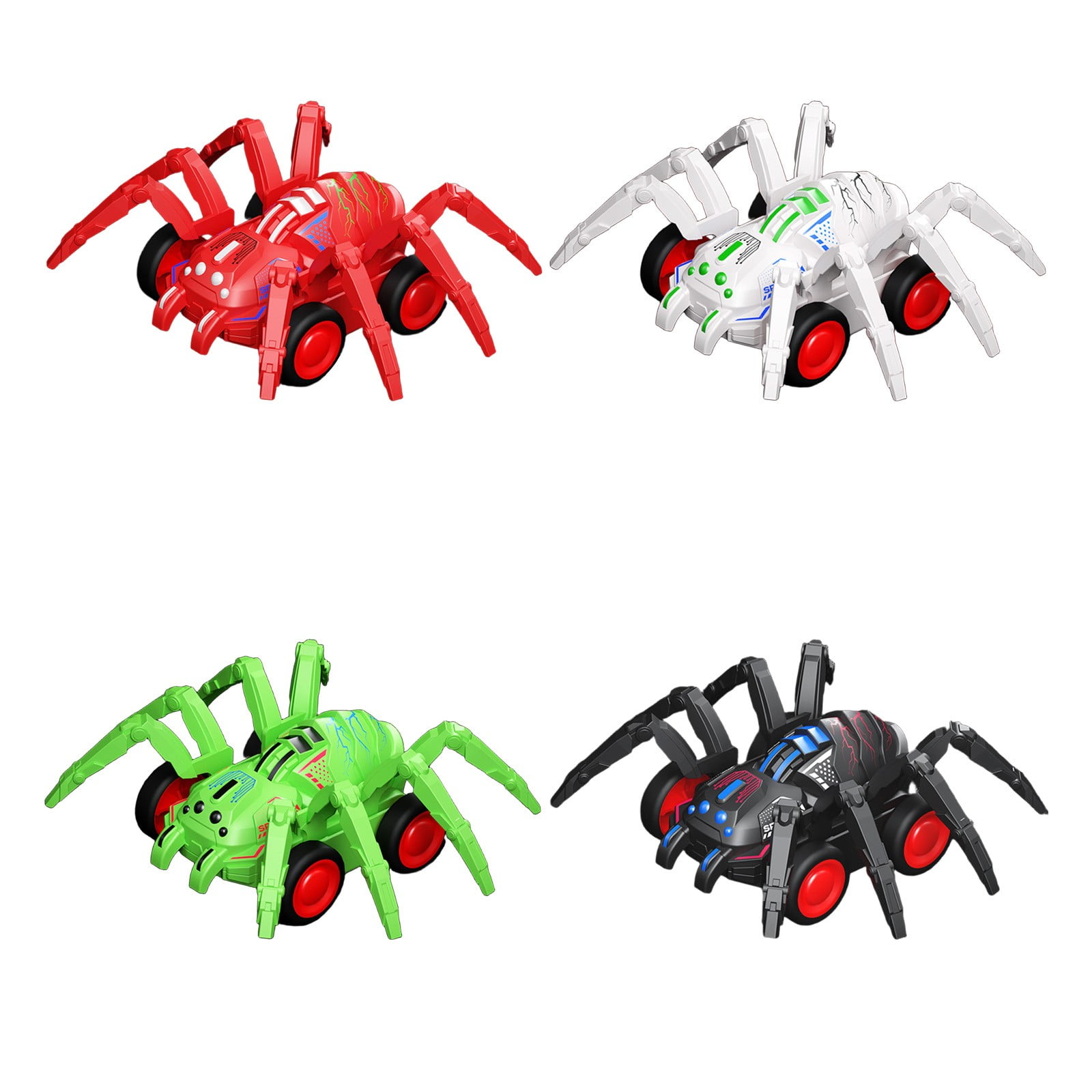 Fridja Spider Inertia Car Toys, Pull-Back and Go Spider Crawler Toy ...