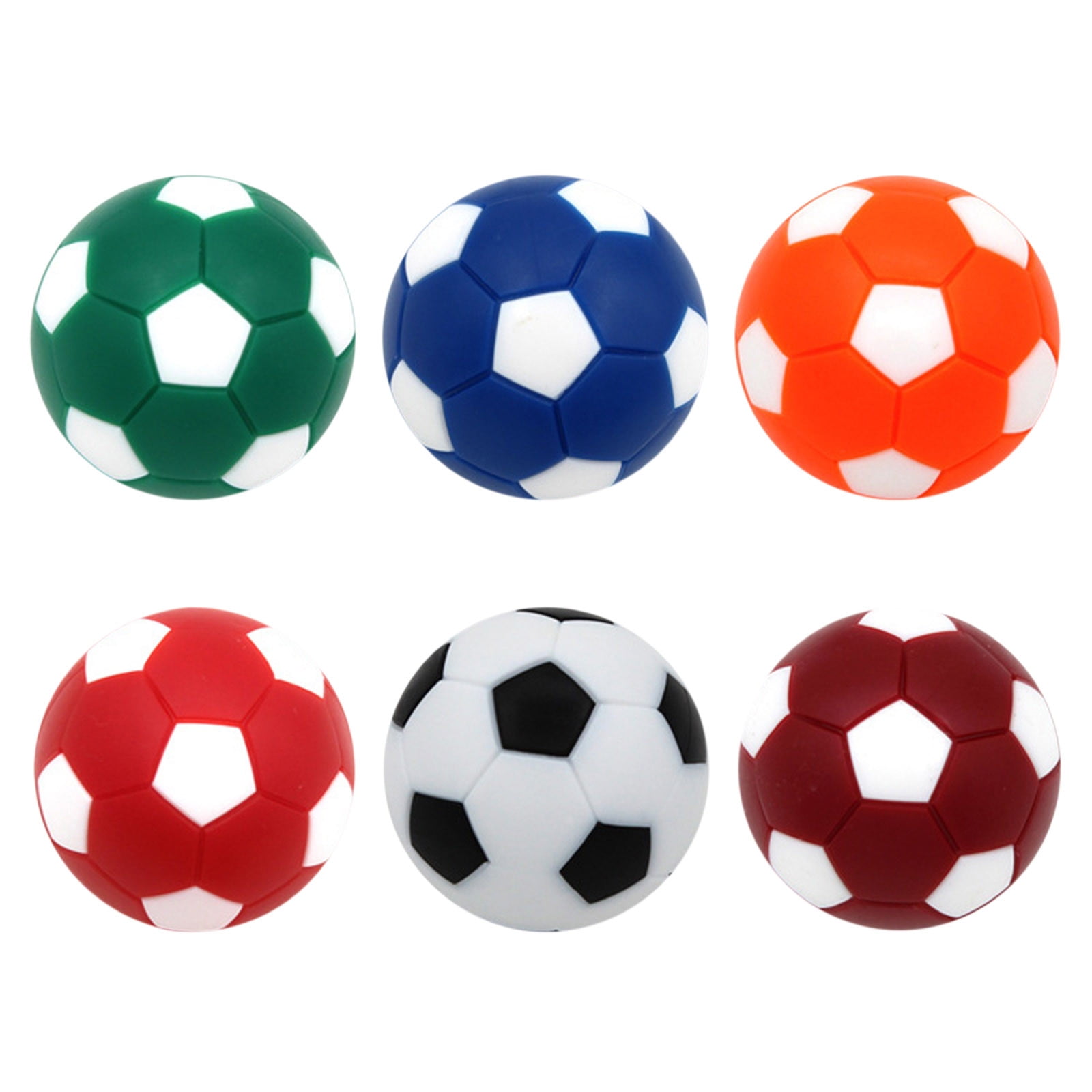 Dengmore Table Football Balls, 6 Pieces, 32mm Mini Soccer Balls ...
