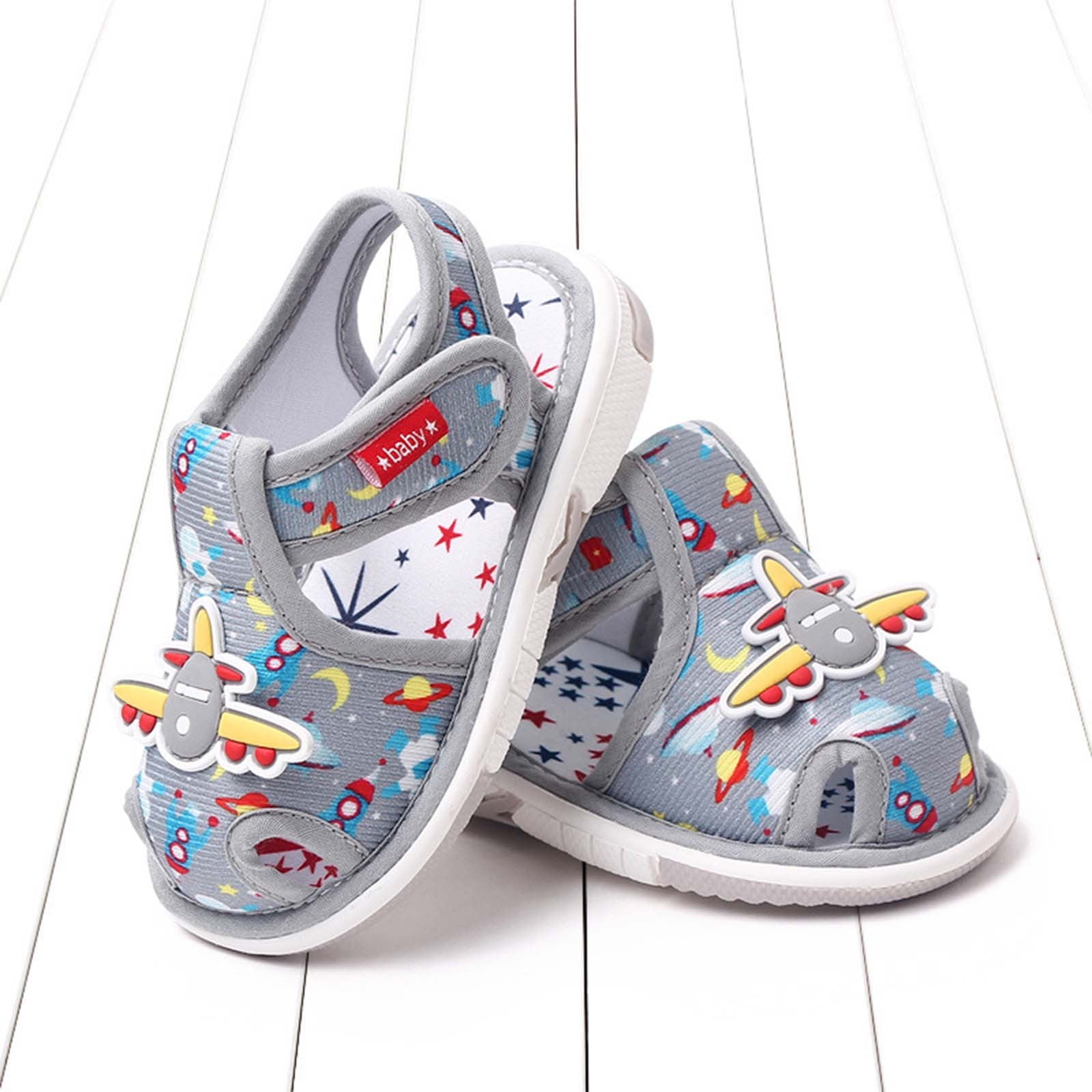 Fridja Kids Sandals, Toddler Girls Boys Squeaky Shoes, Rubber Sole, 1-4 ...