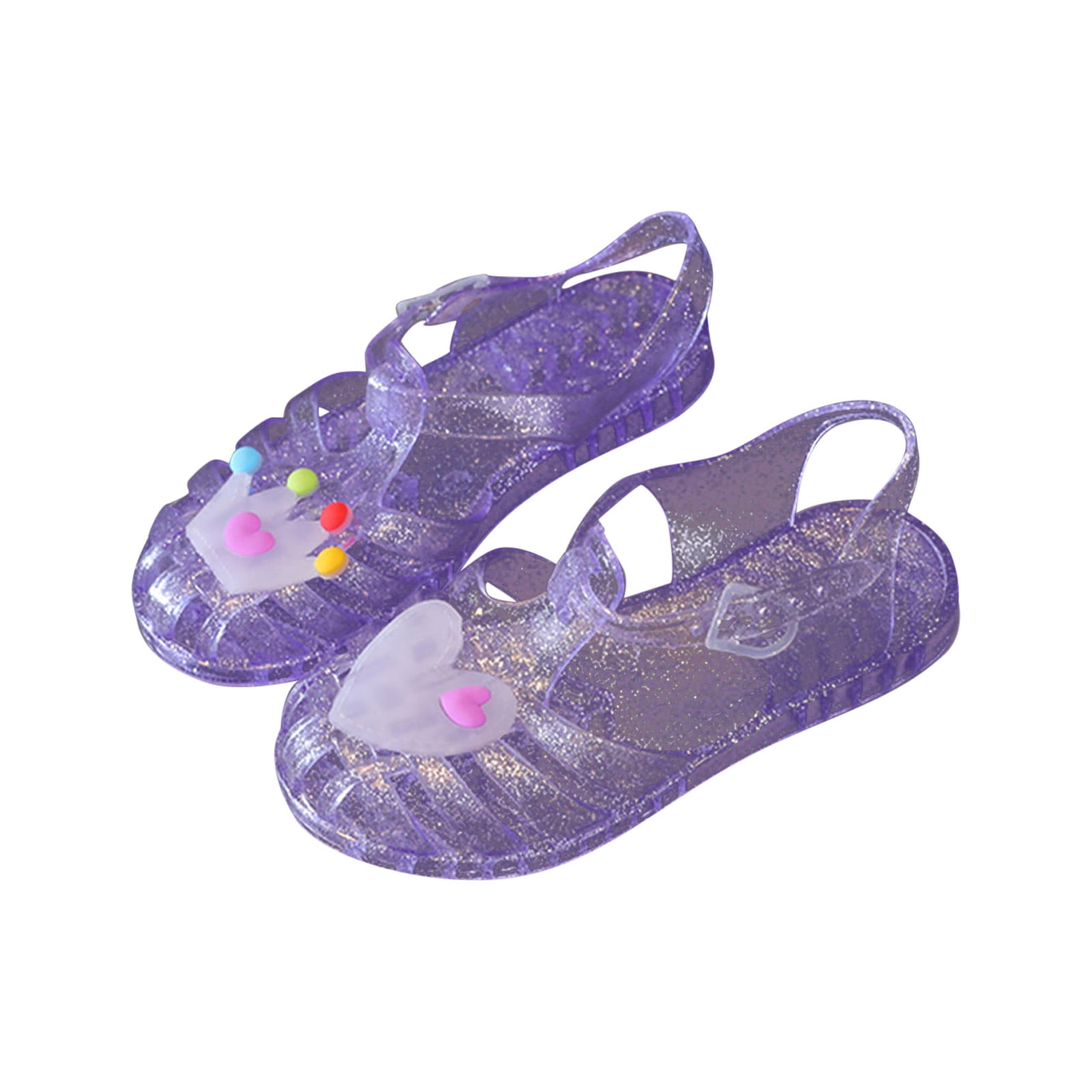 Fridja Toddler Sandles Girls Jelly Sandals Rubber Sole Closed Toe ...