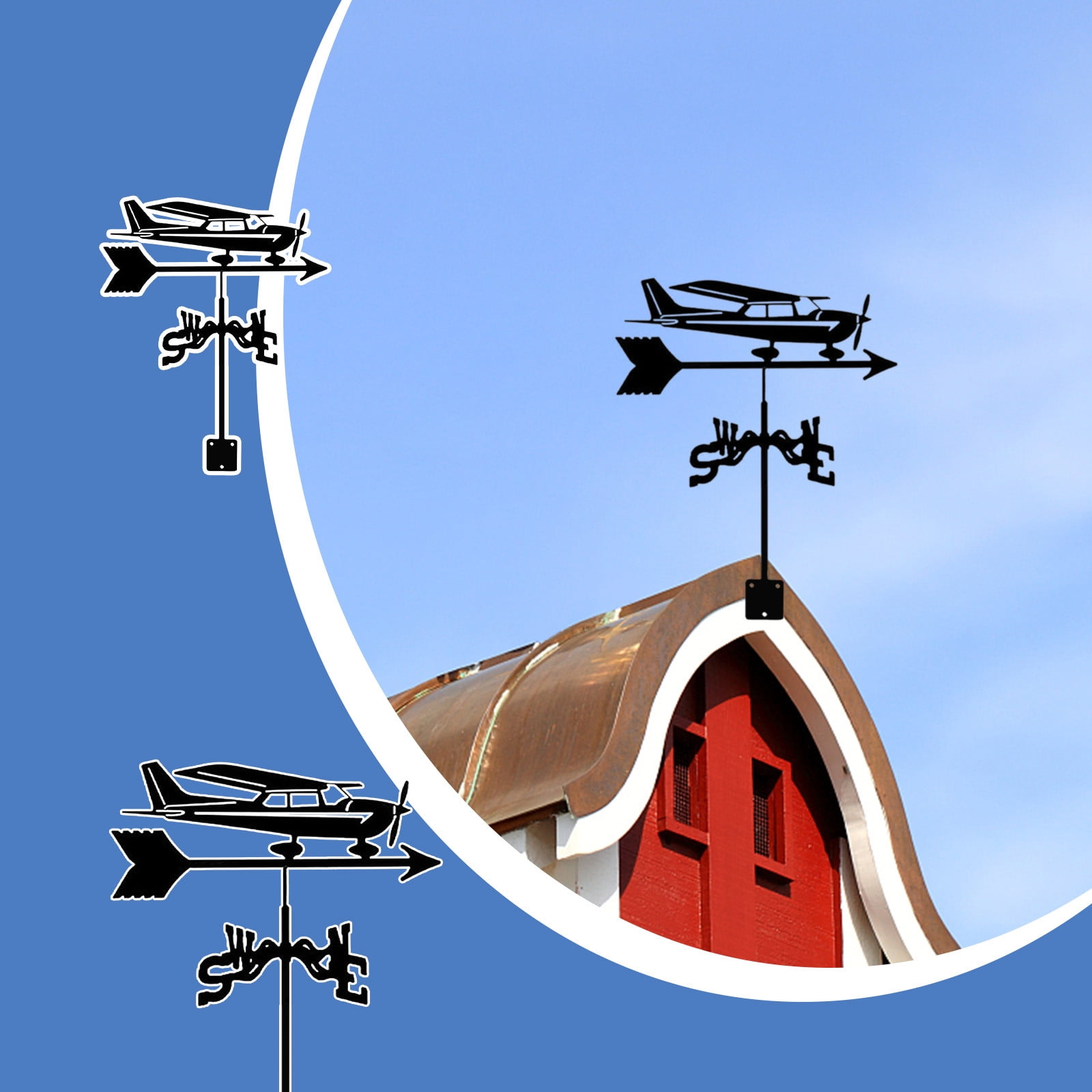 Fridja Weather Vane Decoration Roof Weather Vane Garden Courtyard Retro ...