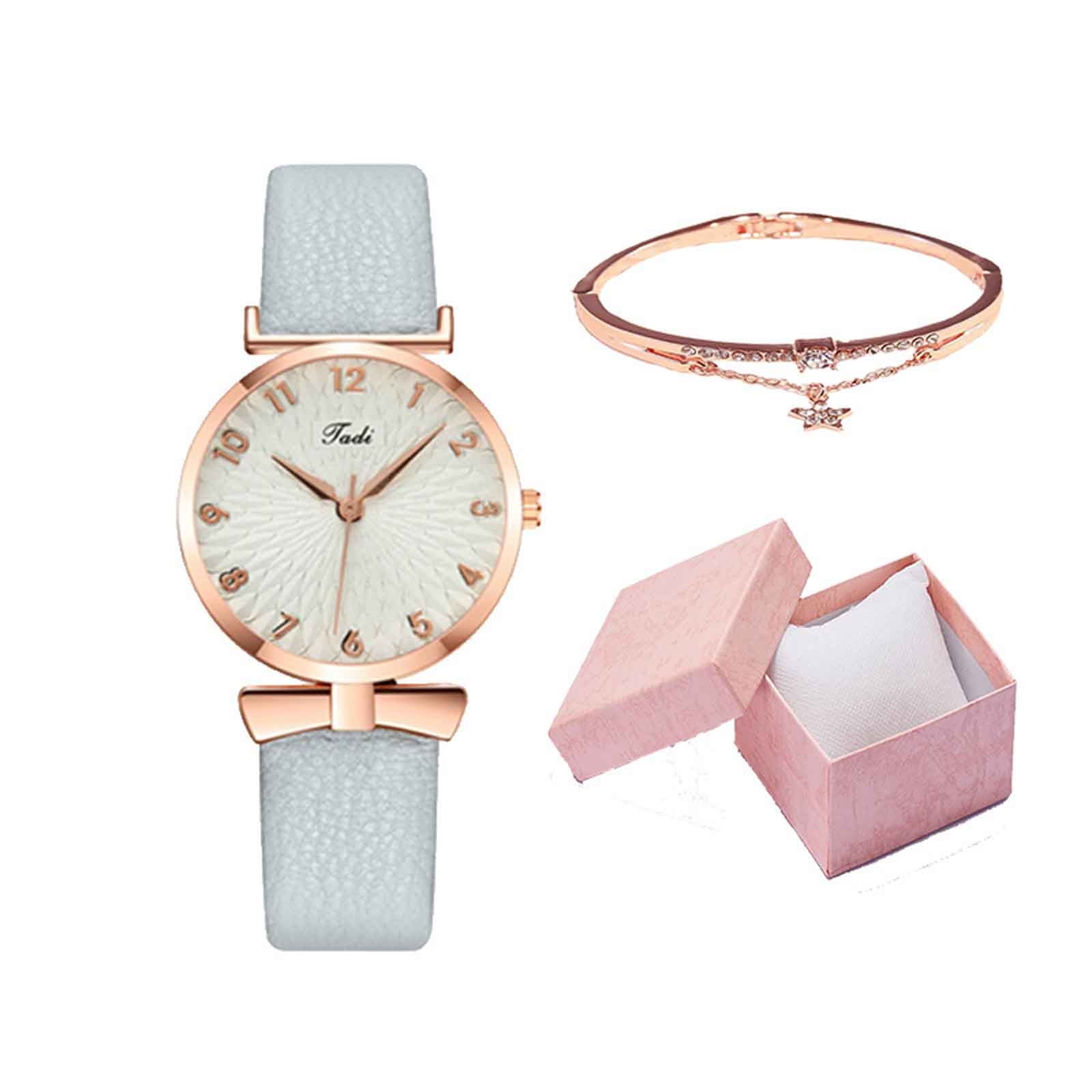 Fridja Wrist Watches for Women Waterproof Rose Cortical Steel Strip ...