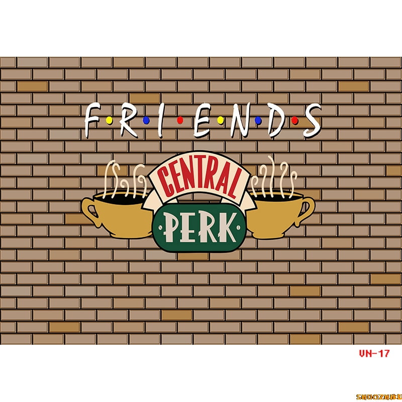 Frids Party Ctral Perk Brick Wall Photography Backdrops Props Retro ...