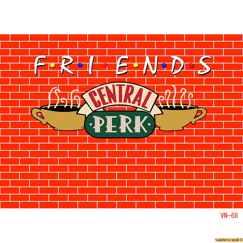 Frids Party Ctral Perk Brick Wall Photography Backdrops Props Retro ...