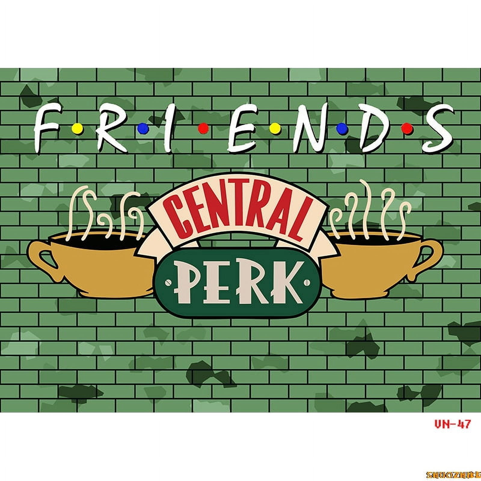 Frids Party Ctral Perk Brick Wall Photography Backdrops Props Retro ...