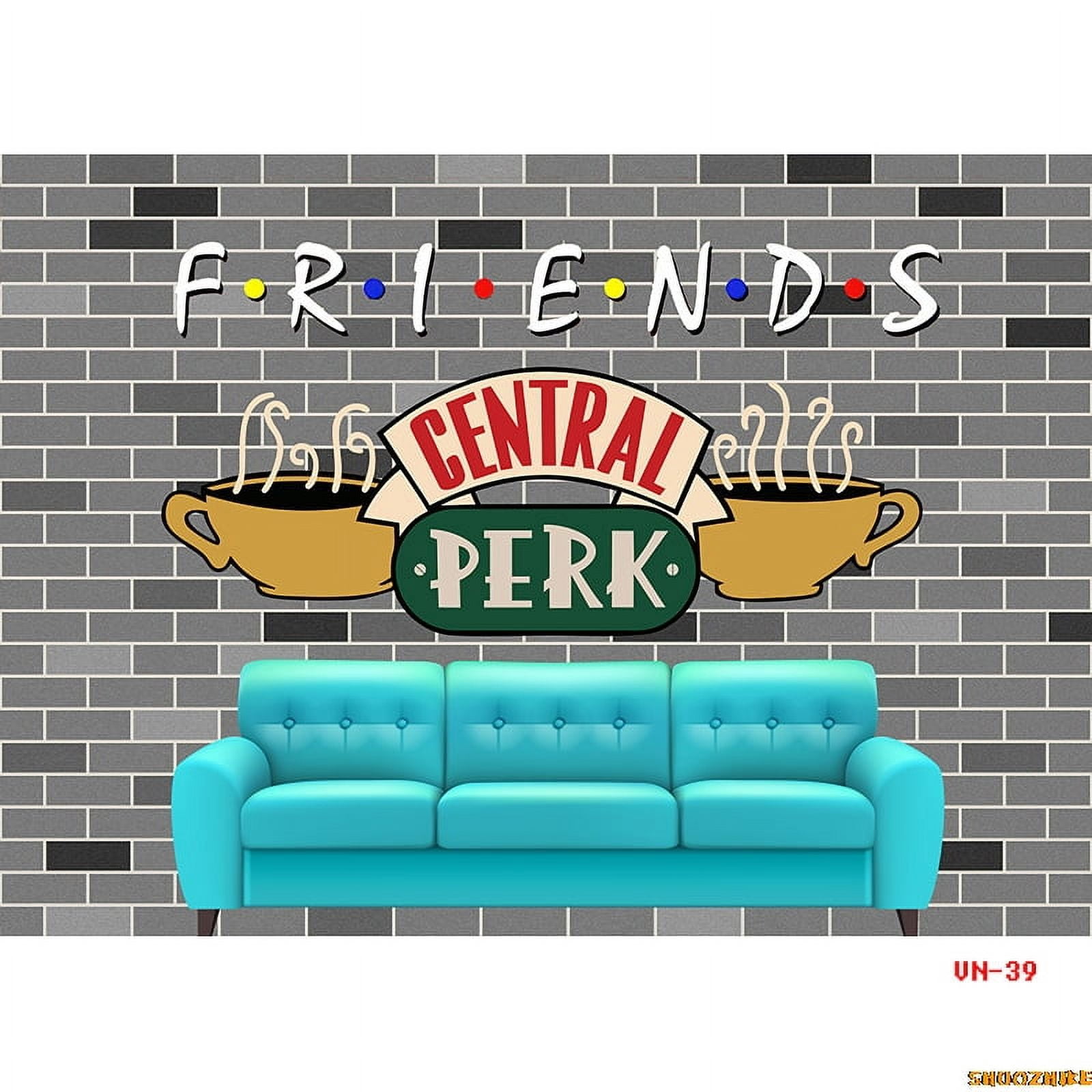Frids Party Ctral Perk Brick Wall Photography Backdrops Props Retro ...