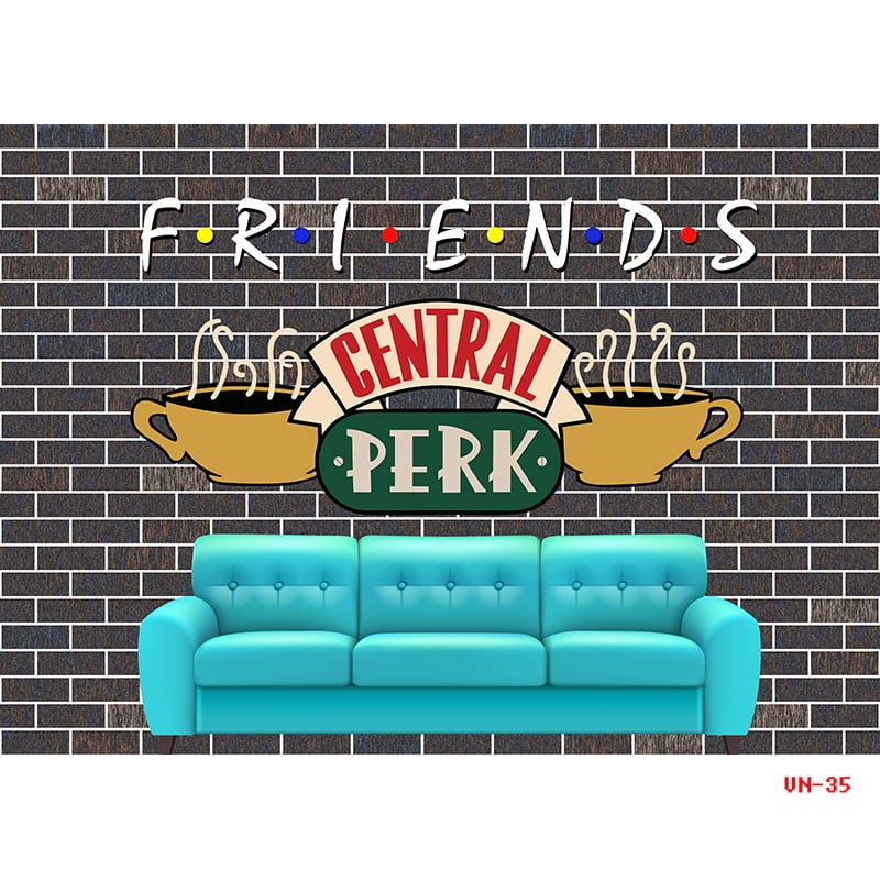 Frids Party Ctral Perk Brick Wall Photography Backdrops Props Retro ...