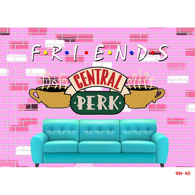 Frids Party Ctral Perk Brick Wall Photography Backdrops Props Retro ...