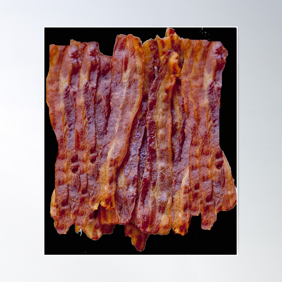 Fried Bacon Poster Wall Art, Modern Wall Decor For Living Room Bedroom ...
