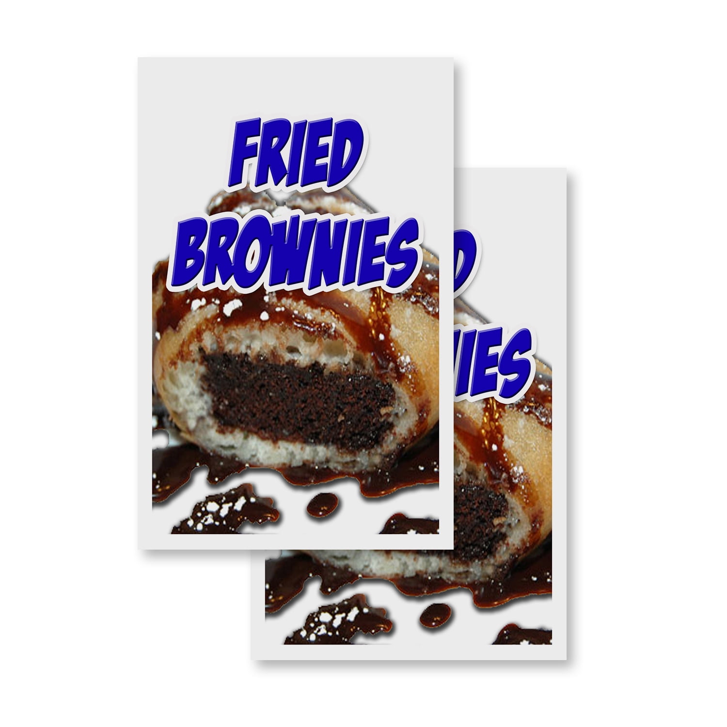 Fried Brownies (2-PACK) 24" x 36" Vinyl Decals | Sign Insert Peel ...