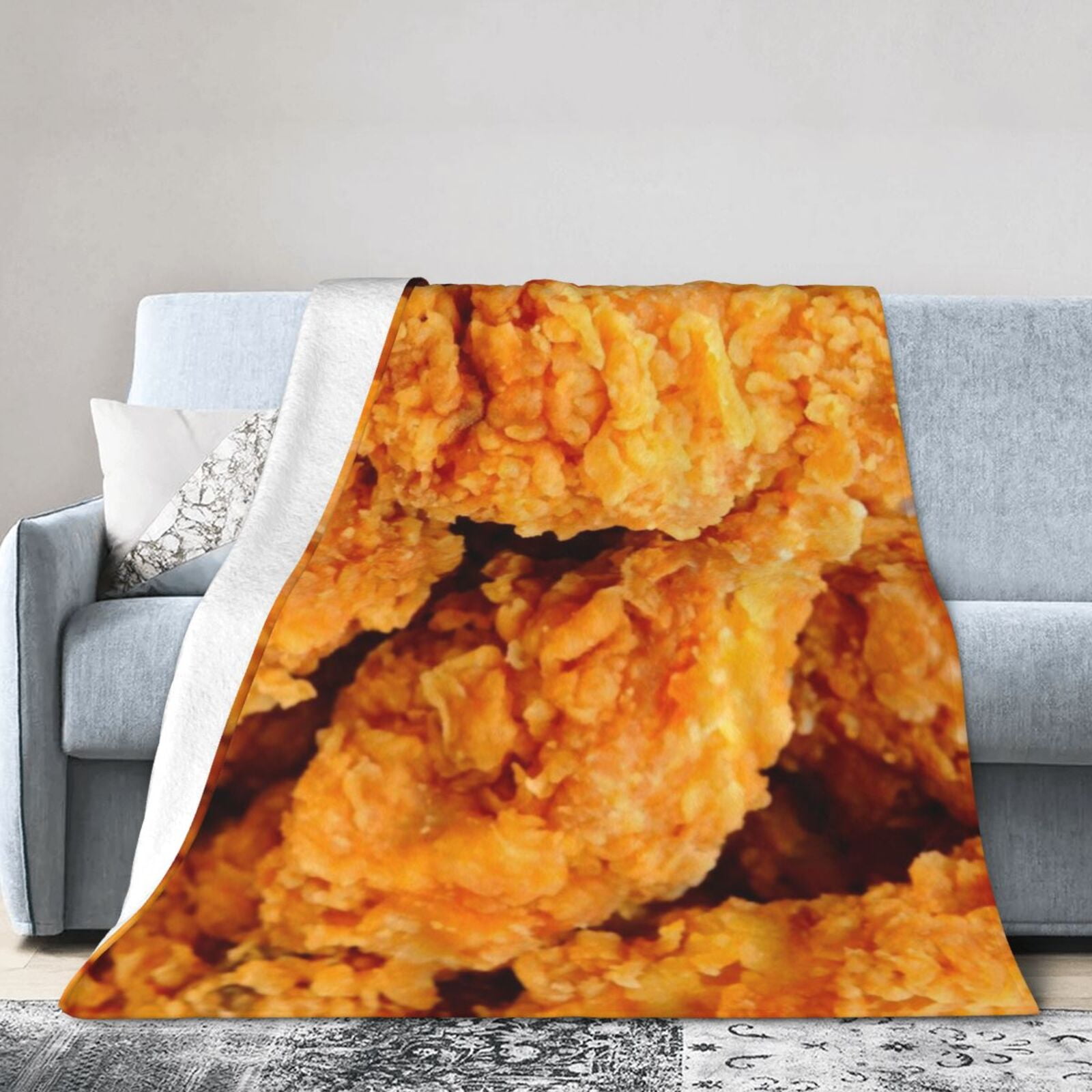 Fried Chicken Blanket Gifts For Kids Adults - Lightweight Throw Blanket ...