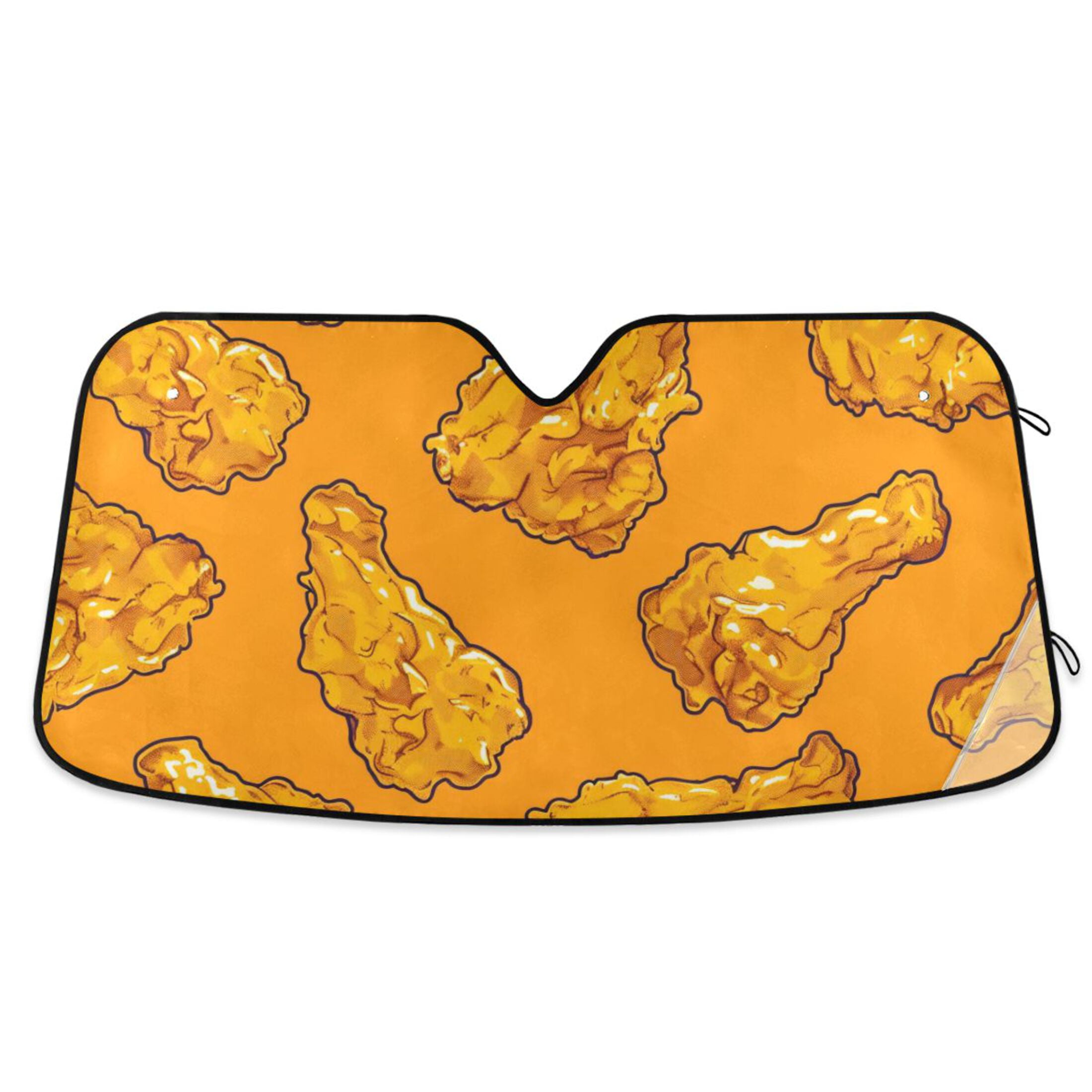 Fried Chicken Car Windshield Sun Shade Reflector Sunshade Foldable for ...