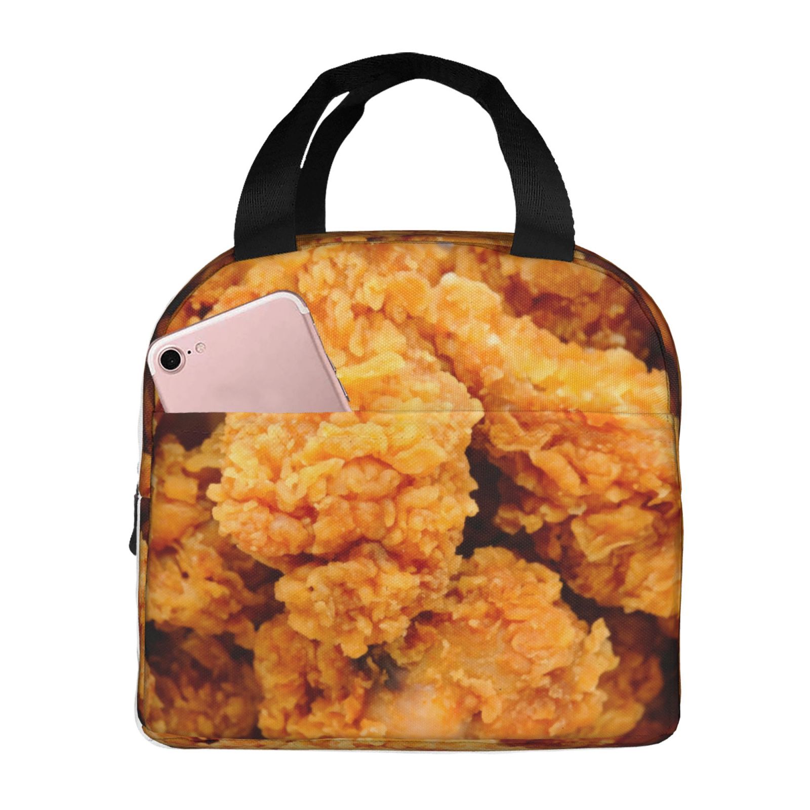 Fried Chicken Leg Lunch Bag Reusable Insulated Lunch Box Large Capacity ...
