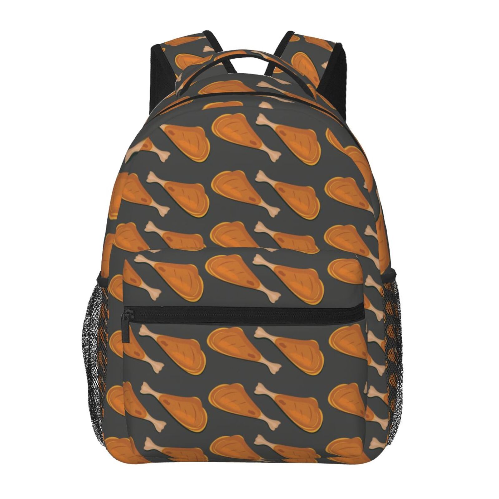 Fried Chicken Legs Pattern Backpack for Men Women Laptop Backpack ...