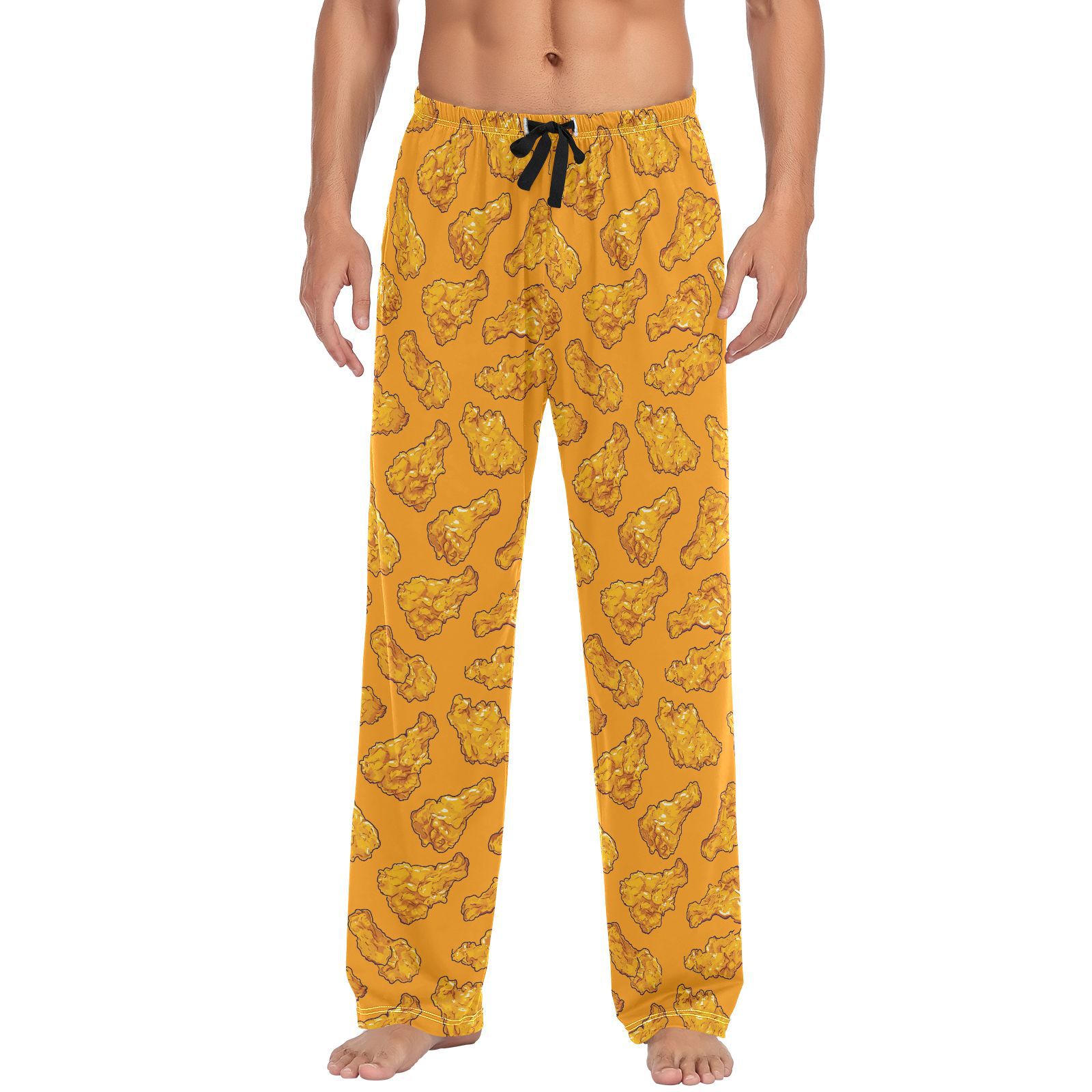 Fried Chicken Men's Pajama Pants with Pocket Lounge Pants Pajama Sleep ...