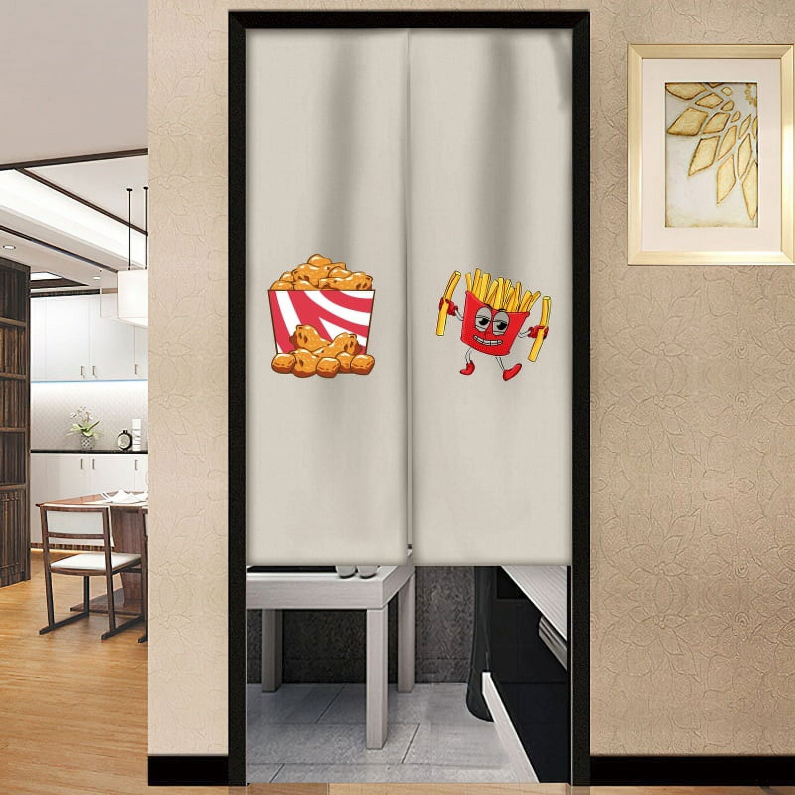 Fried Chicken Shop Door Curtains Fast Food Shop Kitchen Partition rate ...