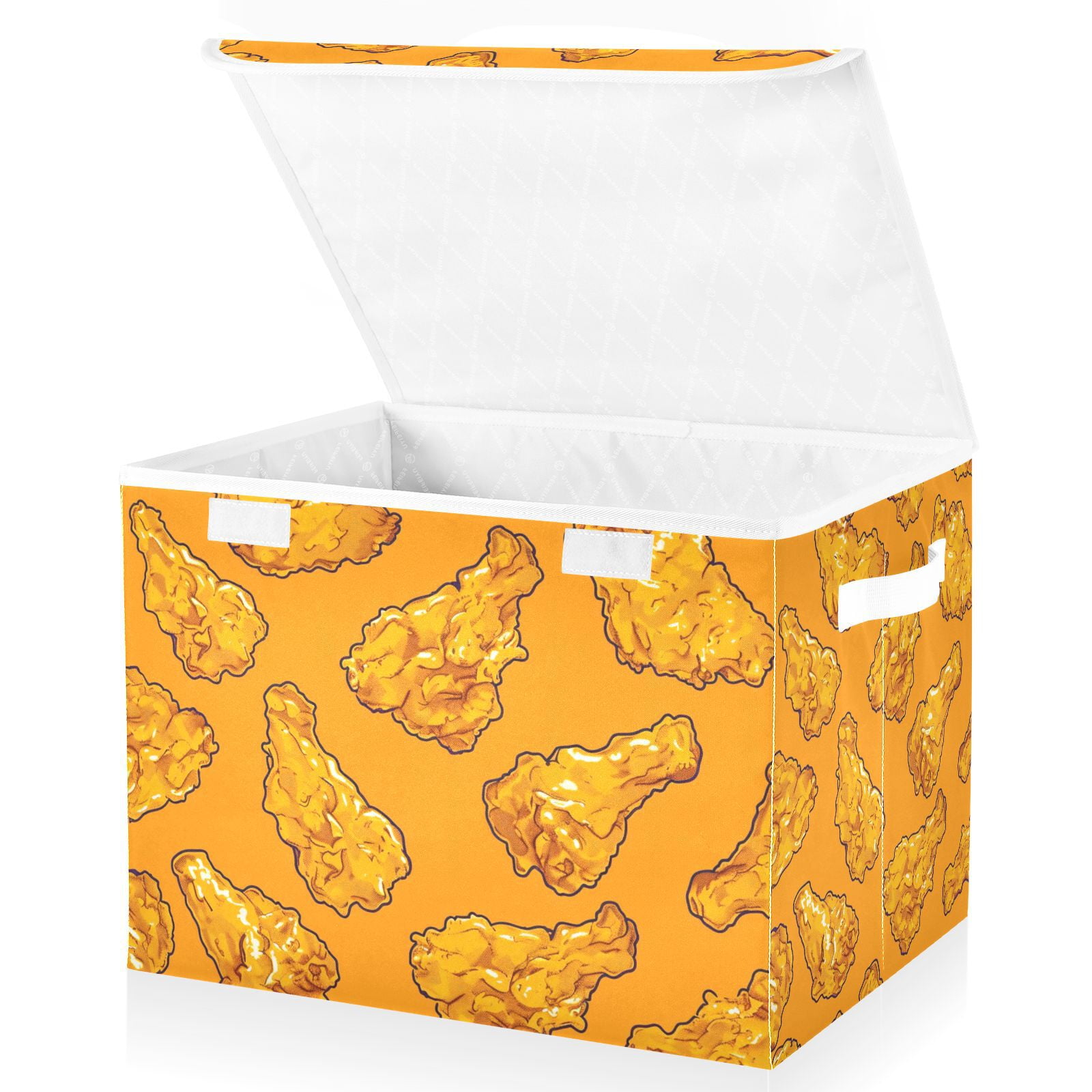 Fried Chicken Storage Basket for Shelves Foldable Container Organizer ...