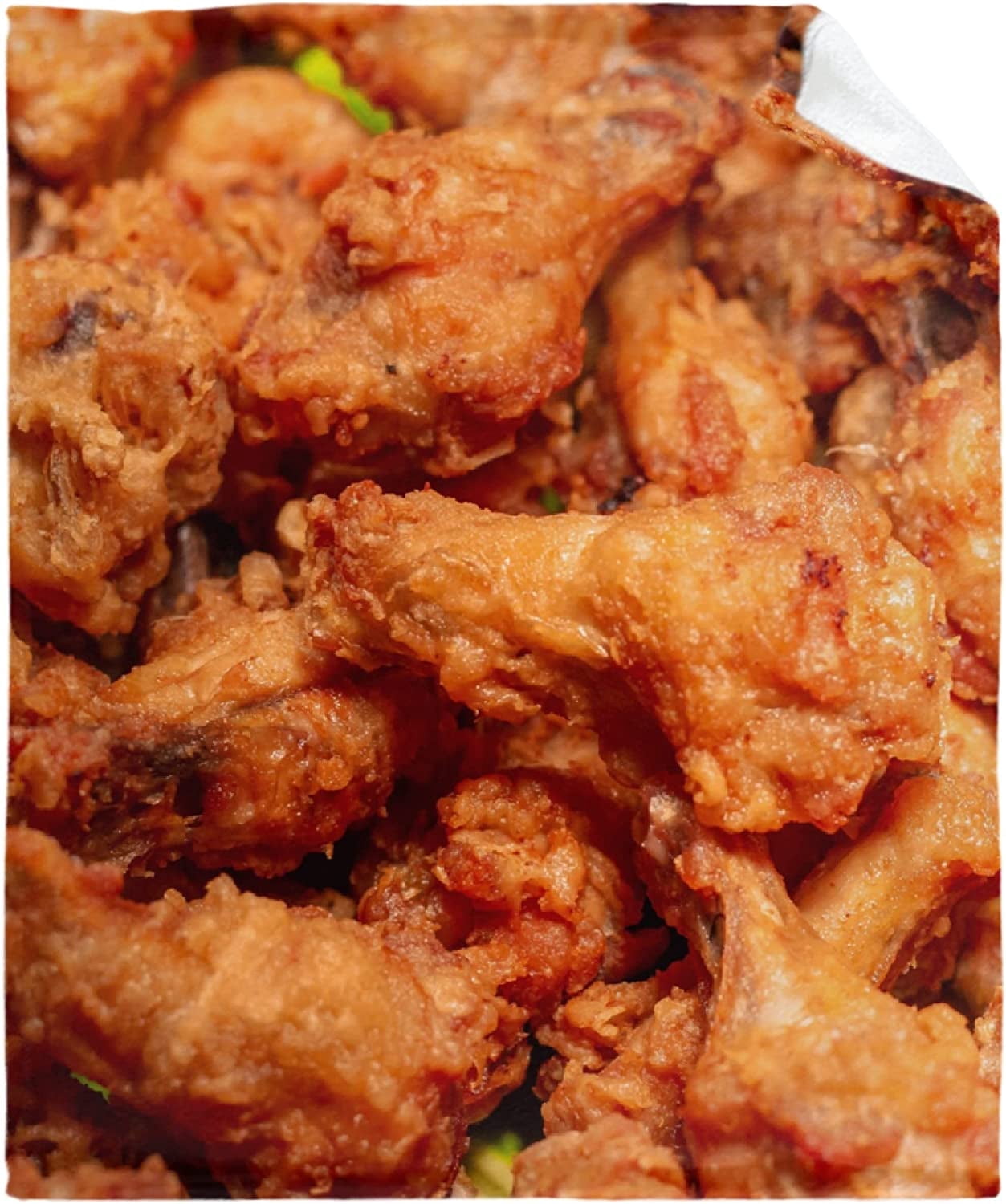 Fried Chicken Wings Delicious Food Lightweight Super Soft Cozy Throw ...