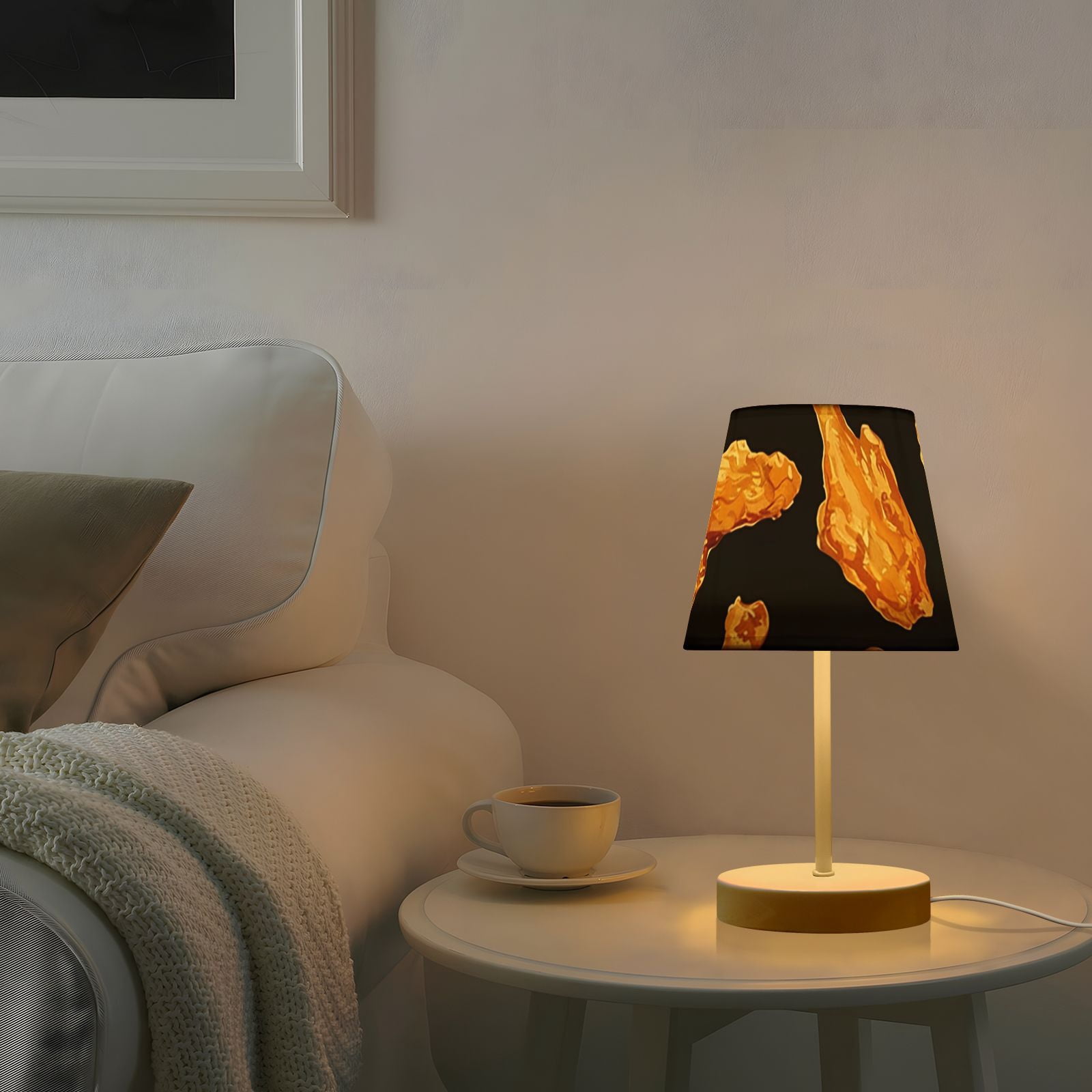 Fried Chicken Wings Desk Lamp 3 Color Modes LED Table Lamp Nightstand ...
