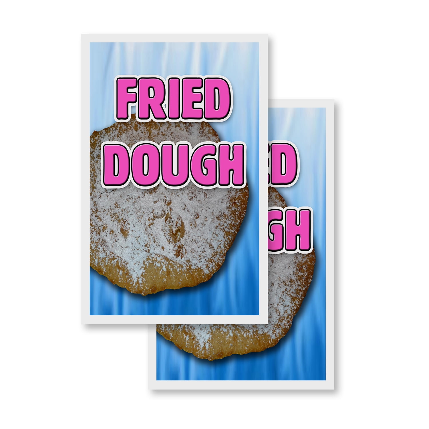 Fried Dough (2-PACK) 24" x 36" Vinyl Decals | Sign Insert Peel & Stick ...