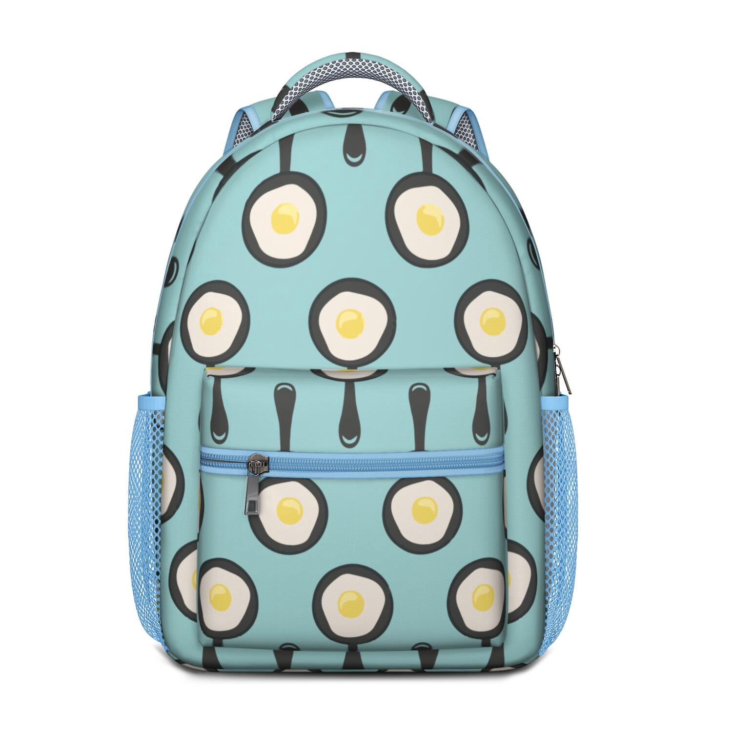 Fried Egg Design Waterproof School Backpack - Ergonomic Student ...