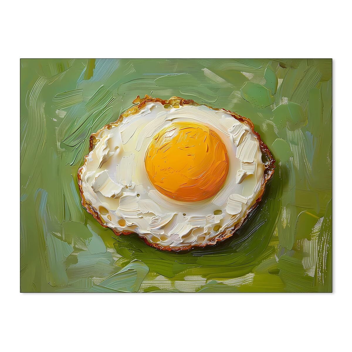 Fried Egg Food Wall Art Retro Kitchen Canvas Posters Vintage Dining ...