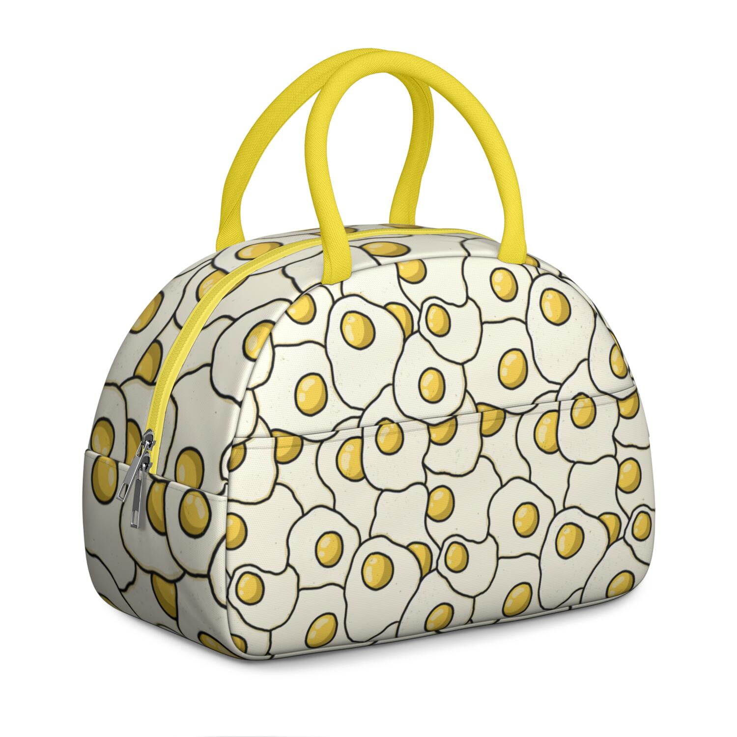 Fried Egg Lunch Bag - Cute Breakfast Food Print Insulated Tote, Funny ...
